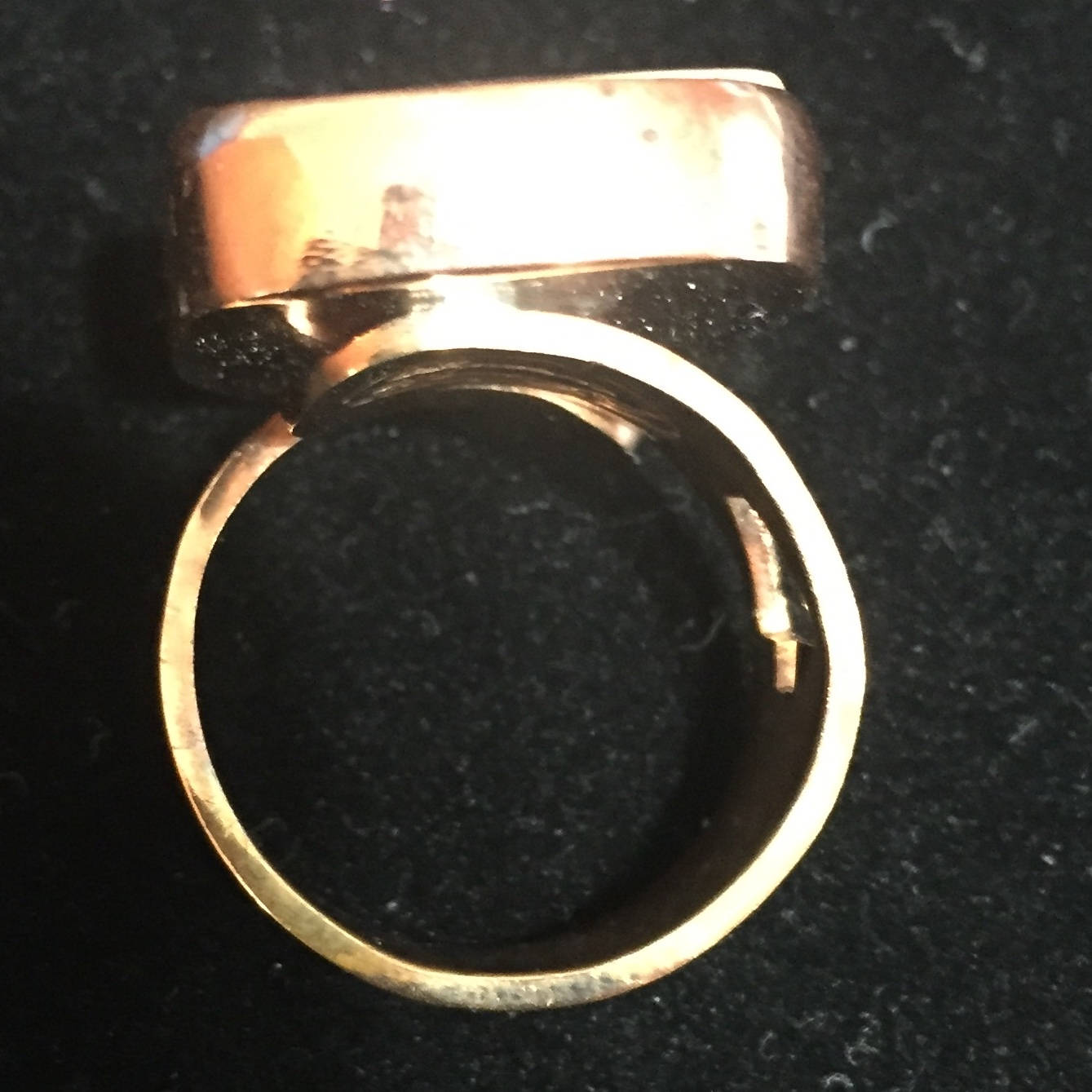 One of a Kind - Mata Ortiz adjustable Ring - set in 100% pure copper