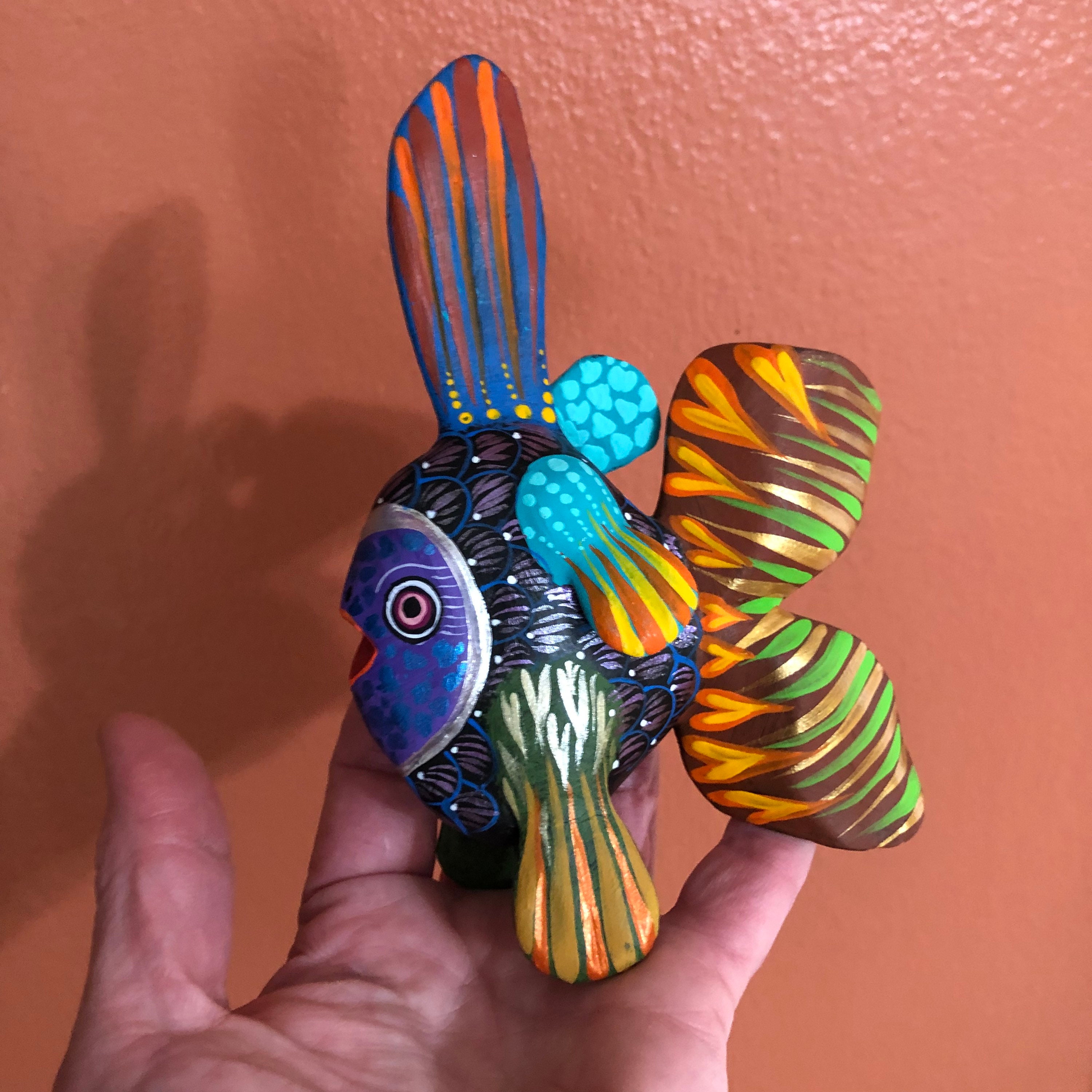 Alebrije Fish Handcrafted Wood Carving by Zeny Fuentes & Reyna Piña ...