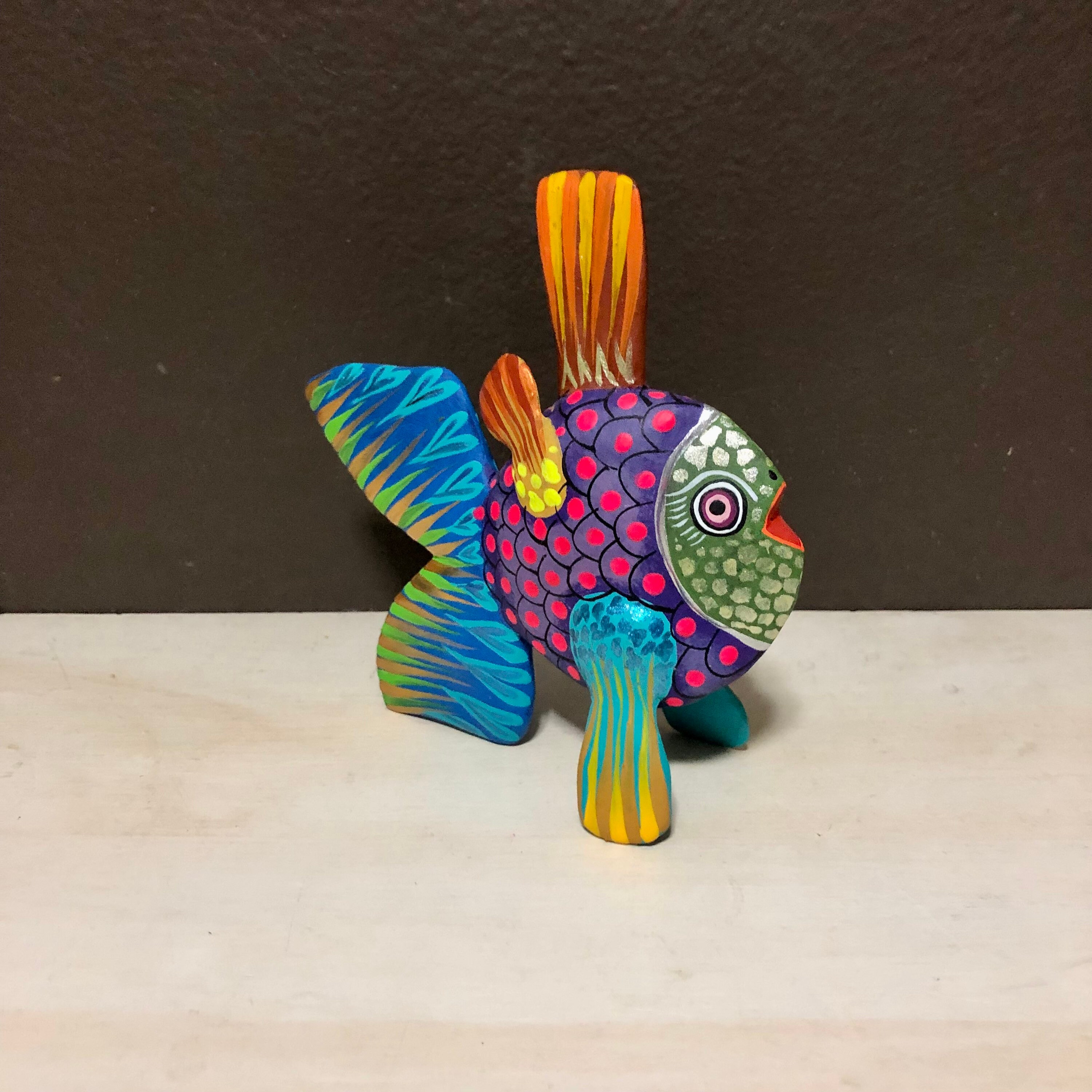 Alebrije Fish Handcrafted Wood Carving by Taller Zeny Fuentes hand ...
