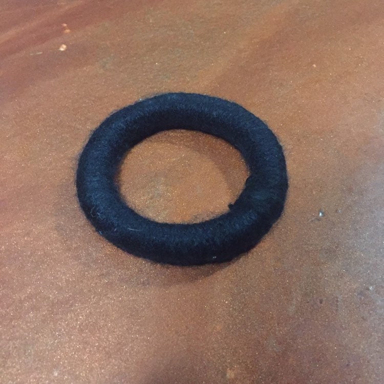 Custom order for Abby - 4 Black Pottery Ring