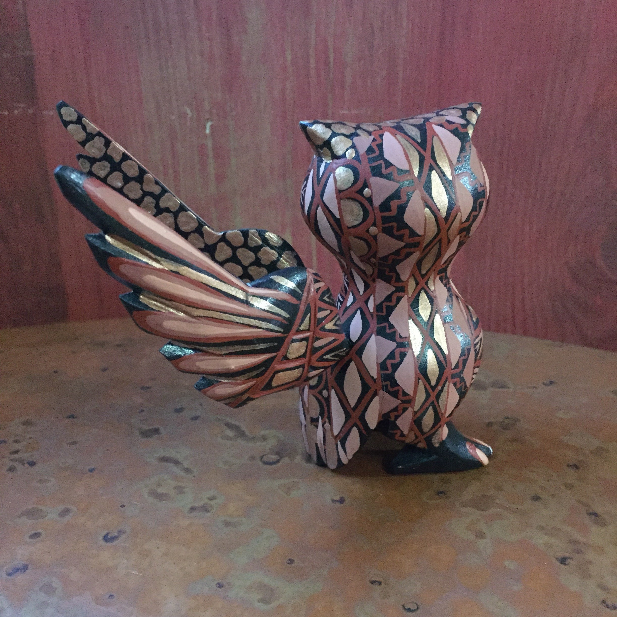 Alebrije Owl Handcrafted Wood Carving by Zeny Fuentes & Reyna Piña from ...