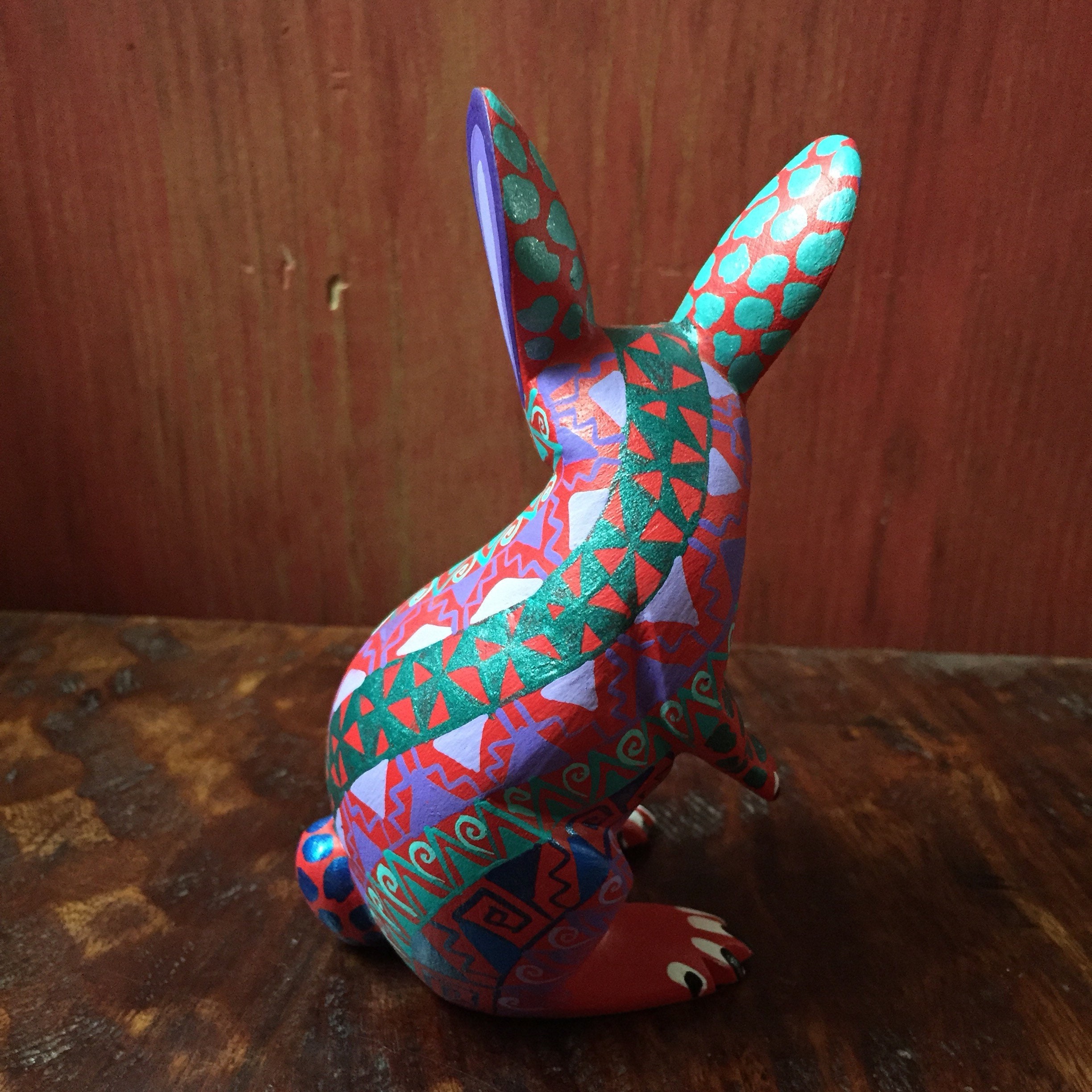 Alebrije Rabbit Handcrafted Wood Carving by Zeny Fuentes & Reyna Piña ...