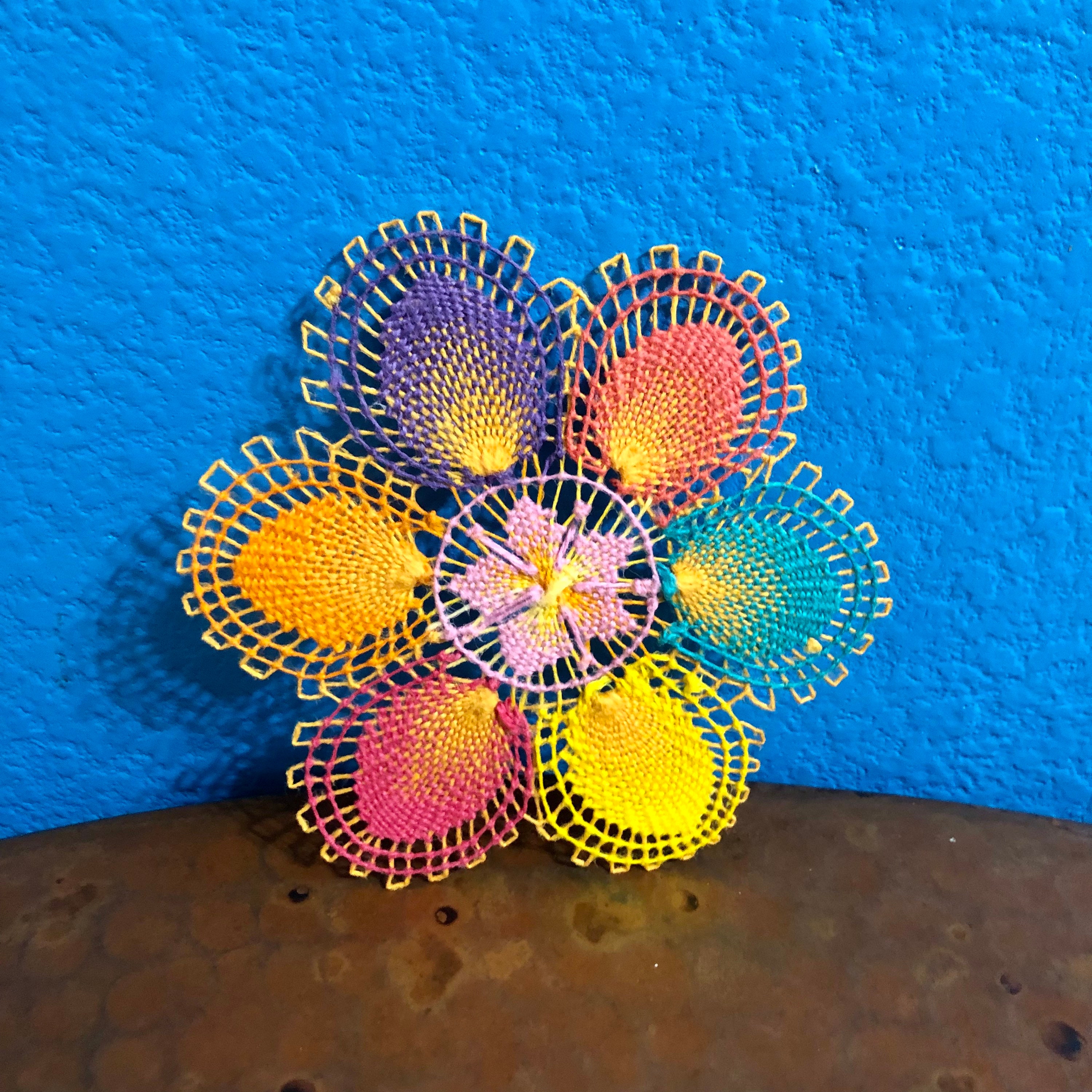 Ñandutí Lacework Art from Itauguá, Paraguay (4”)