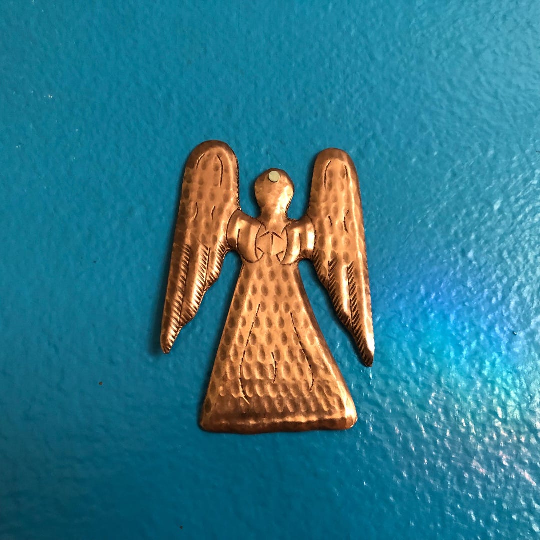 Handcrafted Hammered Copper Angel Christmas Tree Ornament - Etsy