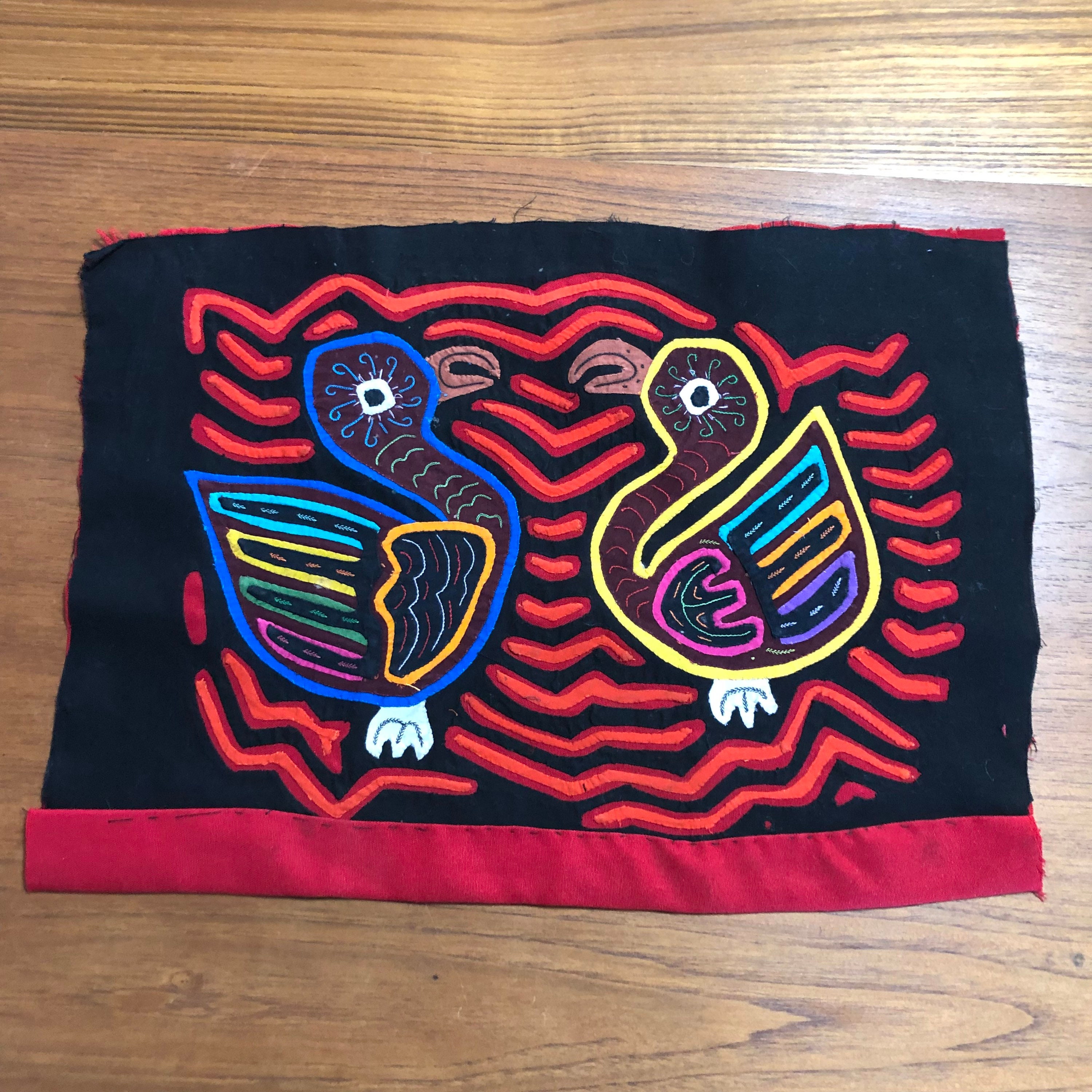 Hand Stitched Kuna Mola Art (approx. 17 x 12)