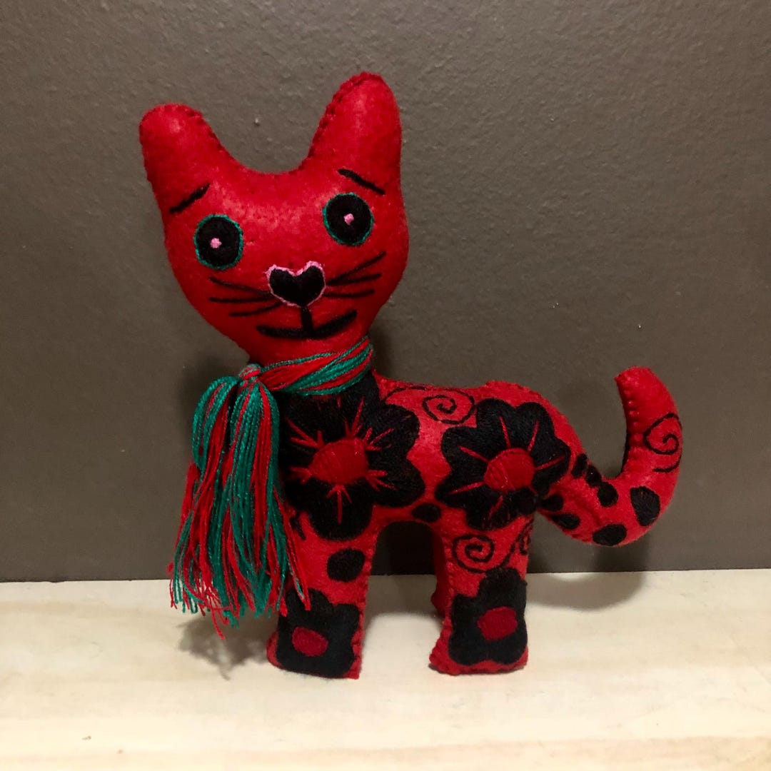 Peluche de gato cosido a mano - Etsy España