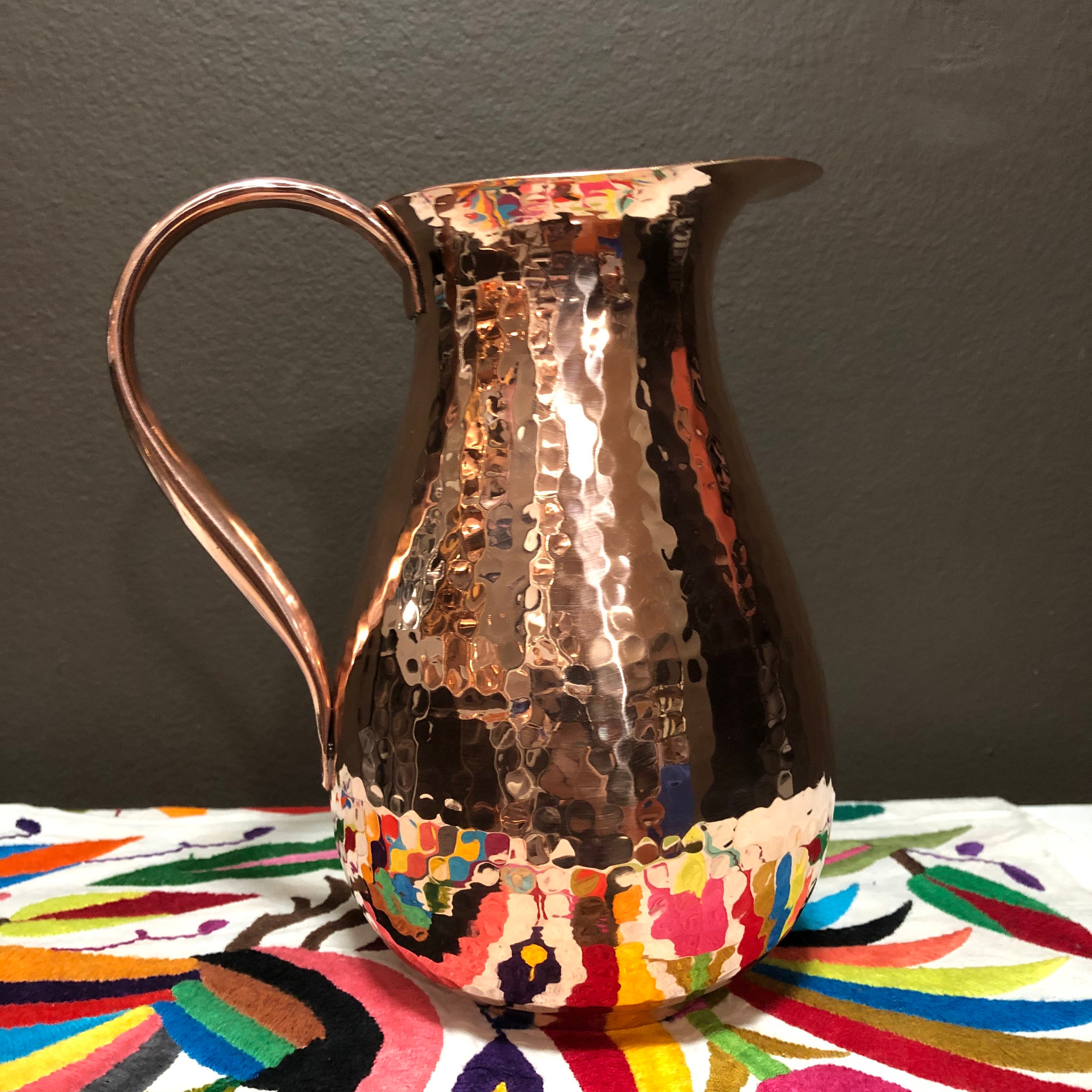Pure Hammered Copper Pitcher - 2 Liters, 100% pure copper Pure Hammered Copper Pitcher - 2 Liters, 100% pure copper