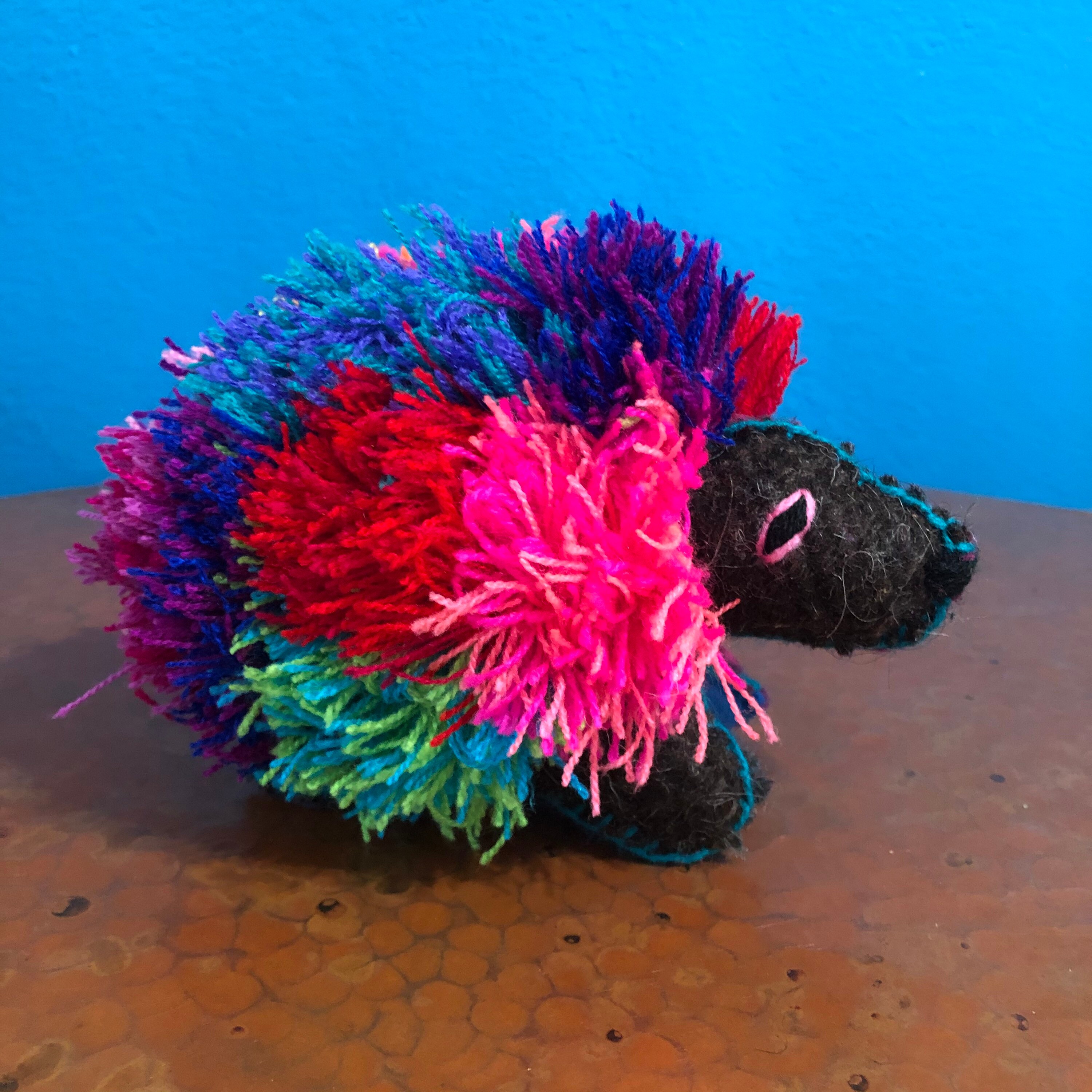 Hand Sewn Stuffed Animal Porcupine Plush Toy