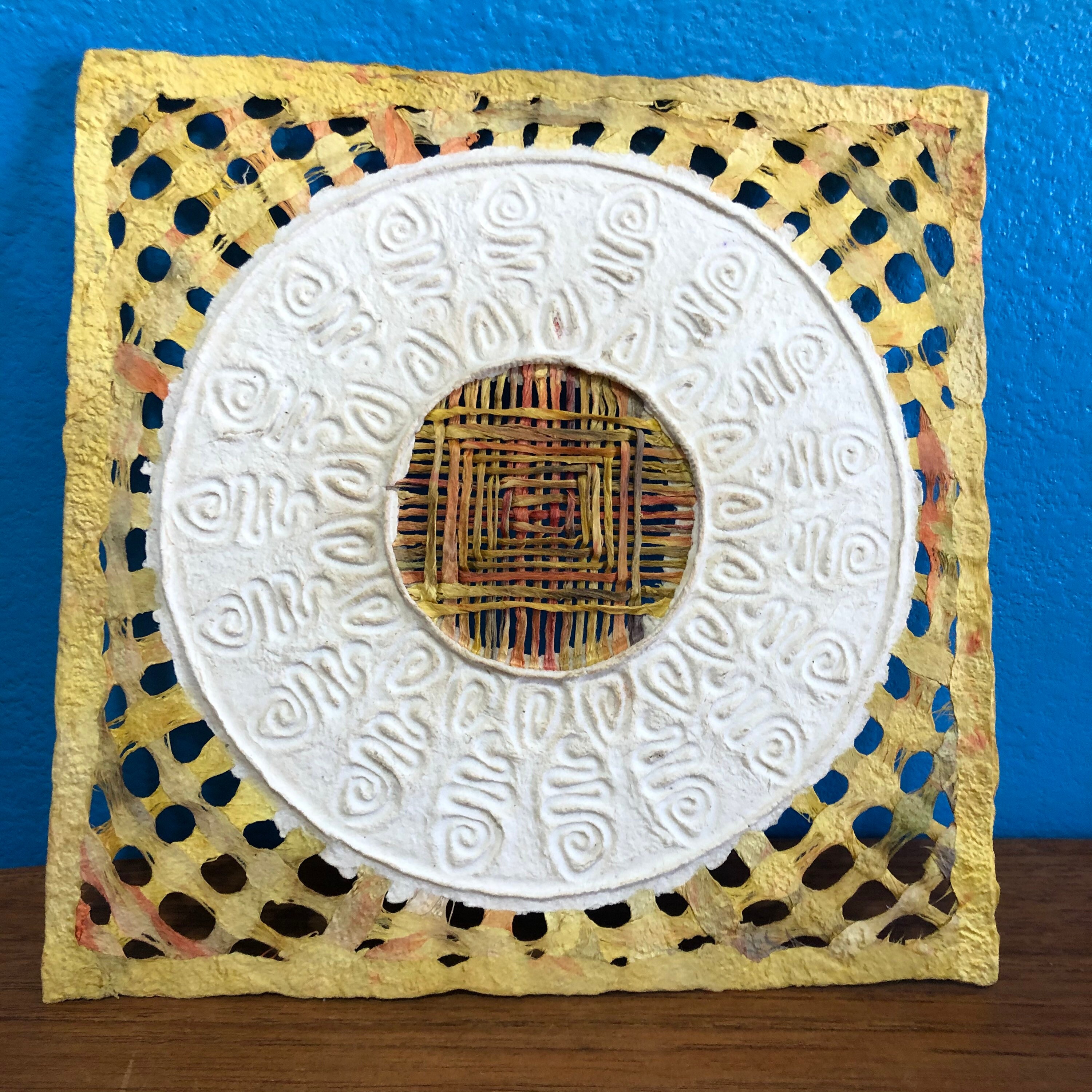 Ámate Paper art by Octavio Daza from Puebla, Mexico (7 3/4” x 7 3/4”)