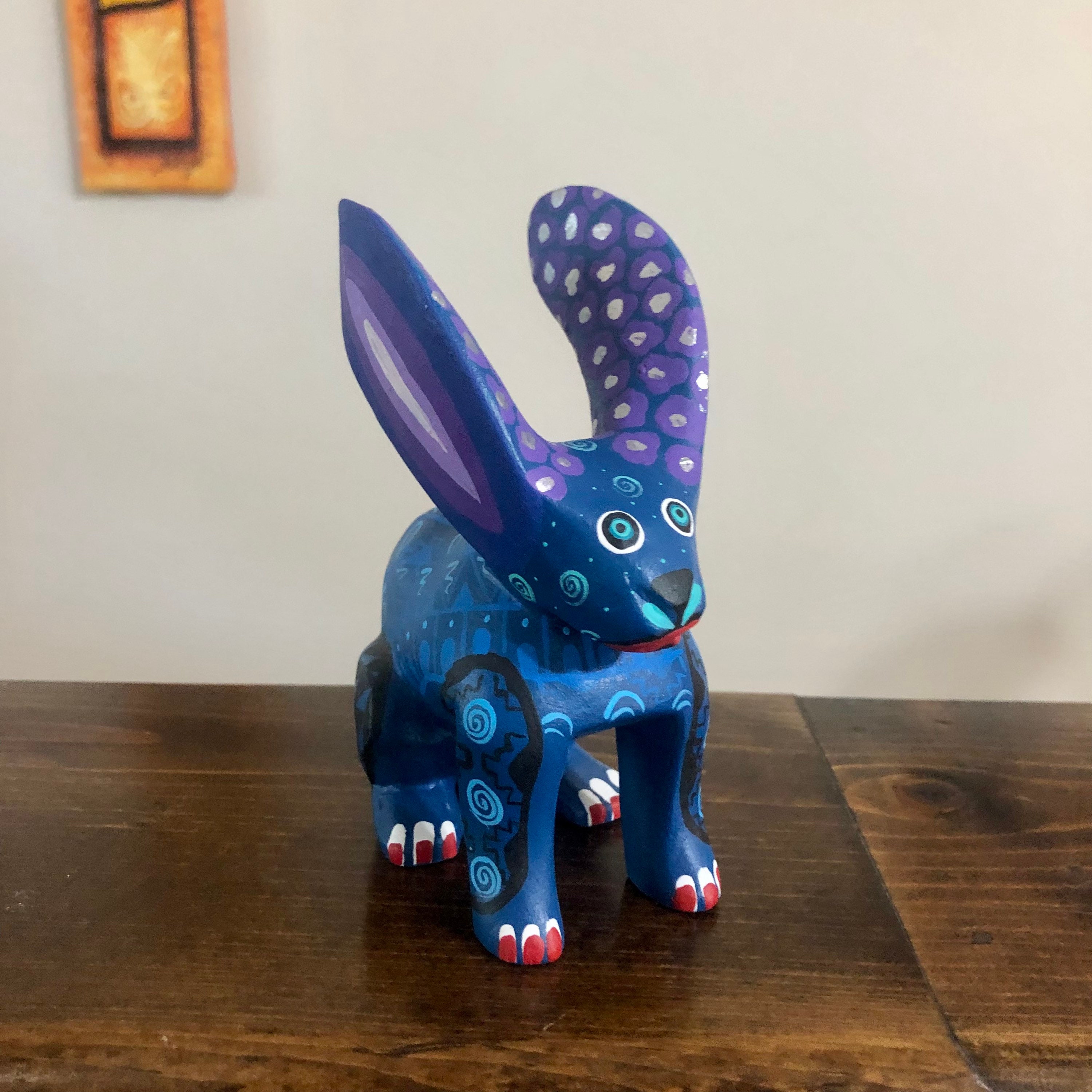 Alebrije Rabbit Handcrafted Wood Carving by Zeny Fuentes and Reyna Piña ...