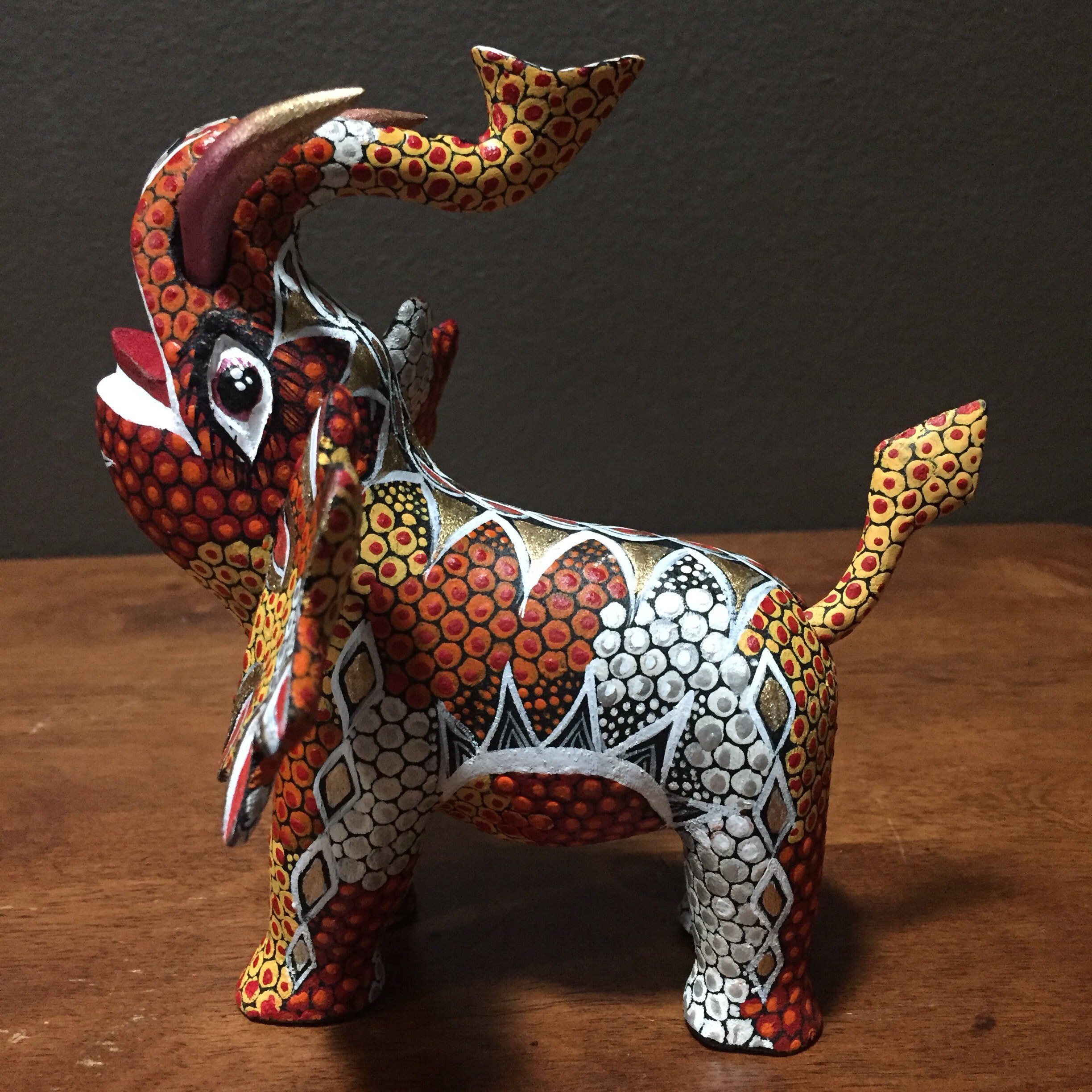 Alebrije Elephant Wood Carving by Roberto and Esperanza Martinez
