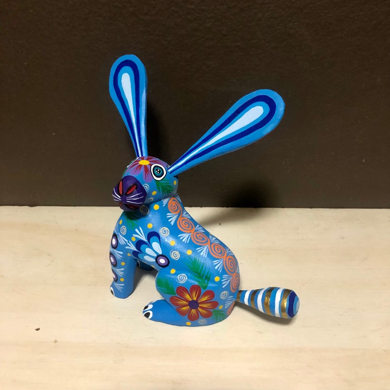 Alebrije Rabbit Handcrafted Wood Carving by Zeny Fuentes & - Etsy