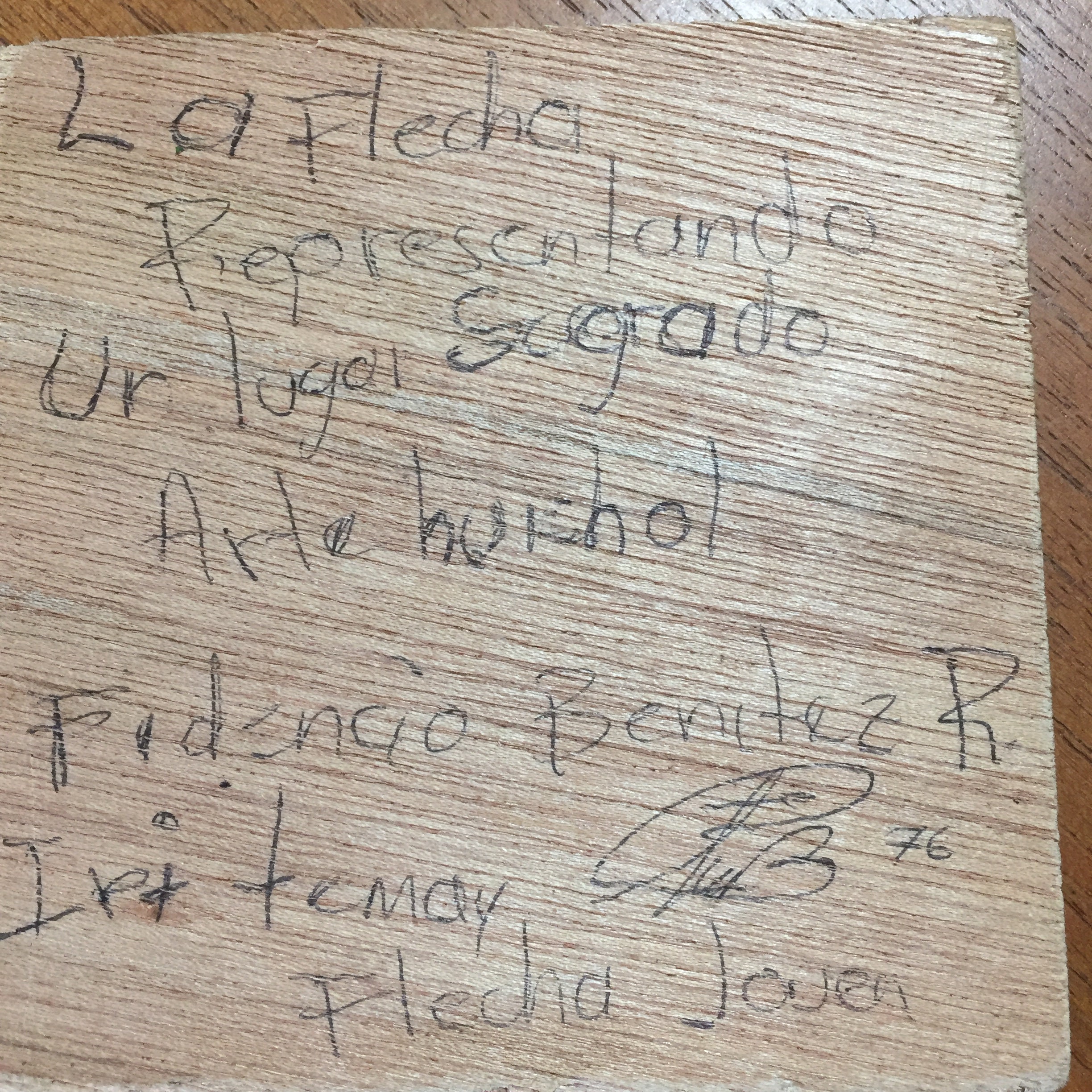 Huichol Yarn Art 4”x4” - Prayer Arrow