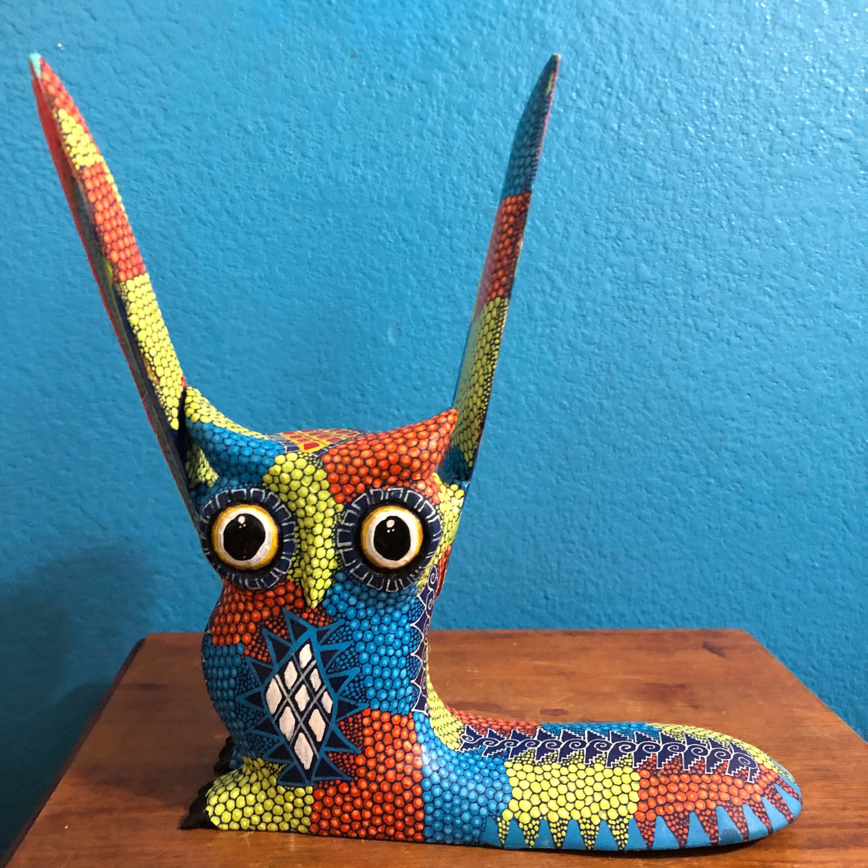 Alebrije Owl Wood Carving by Roberto and Esperanza Martinez from Oaxaca ...