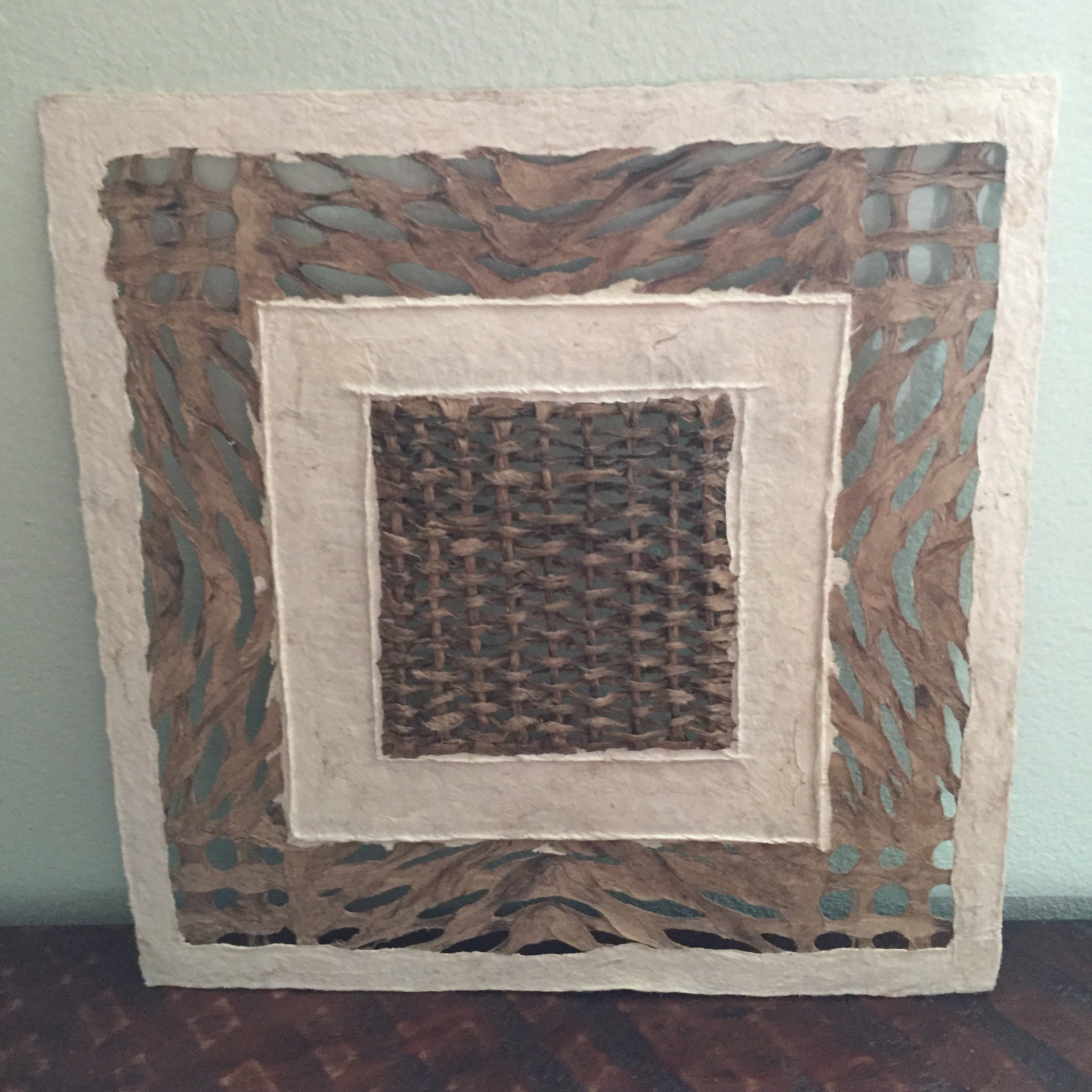 Amate Bark Paper Wall Art (11 3/4x11 3/4)