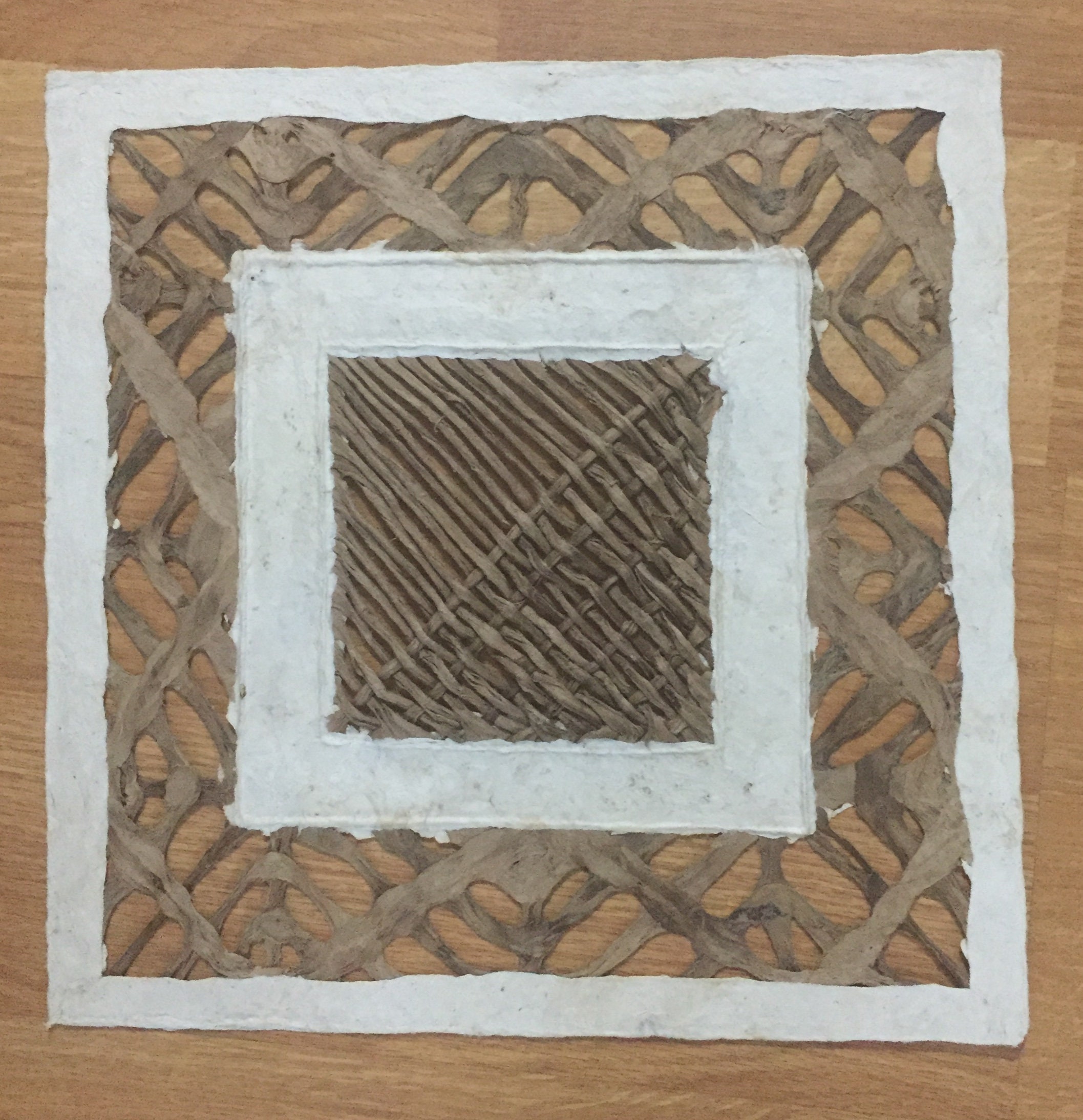 Amate Bark Paper Wall Art (11 3/4x11 3/4)