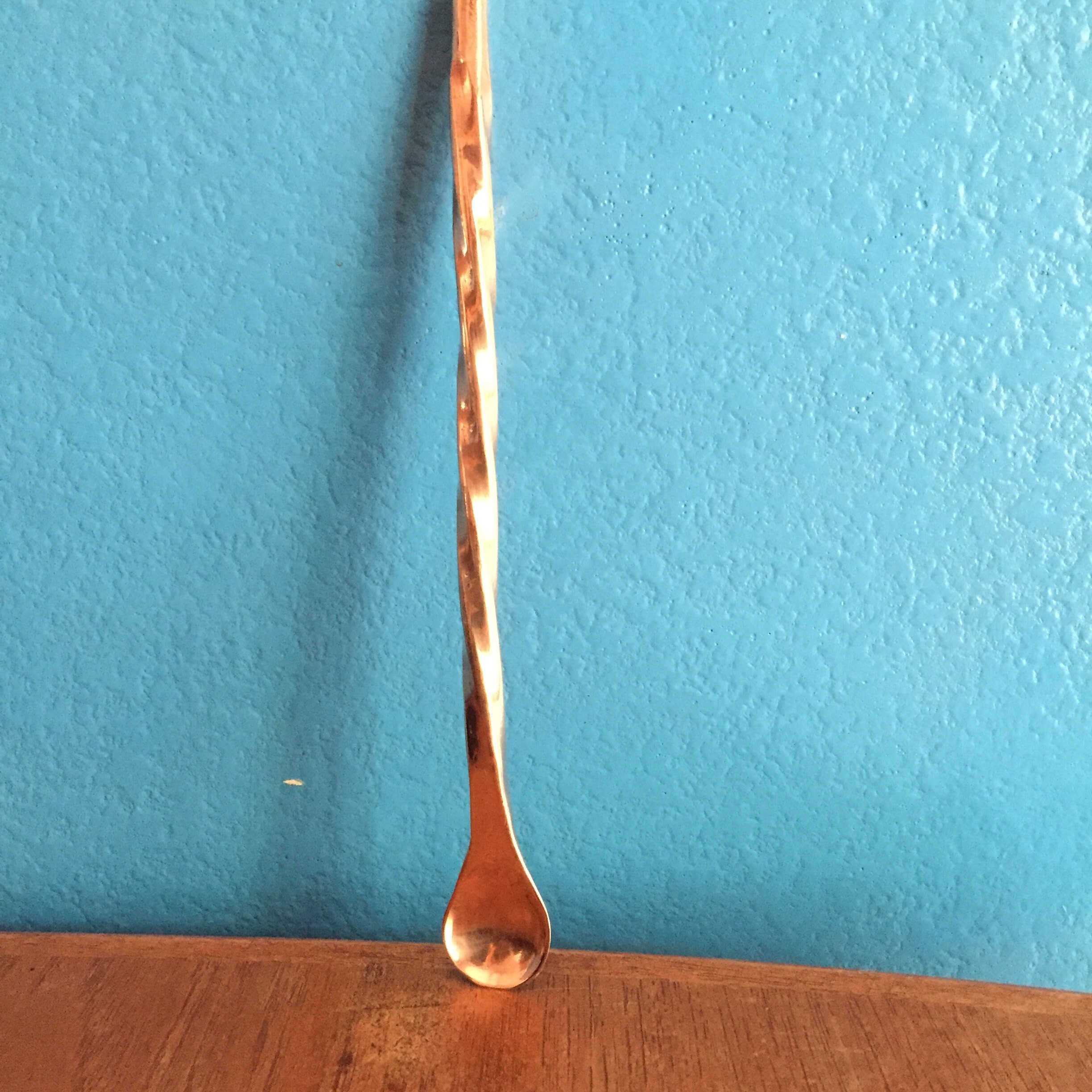 Pure copper cocktail spoon - 6 1/2
