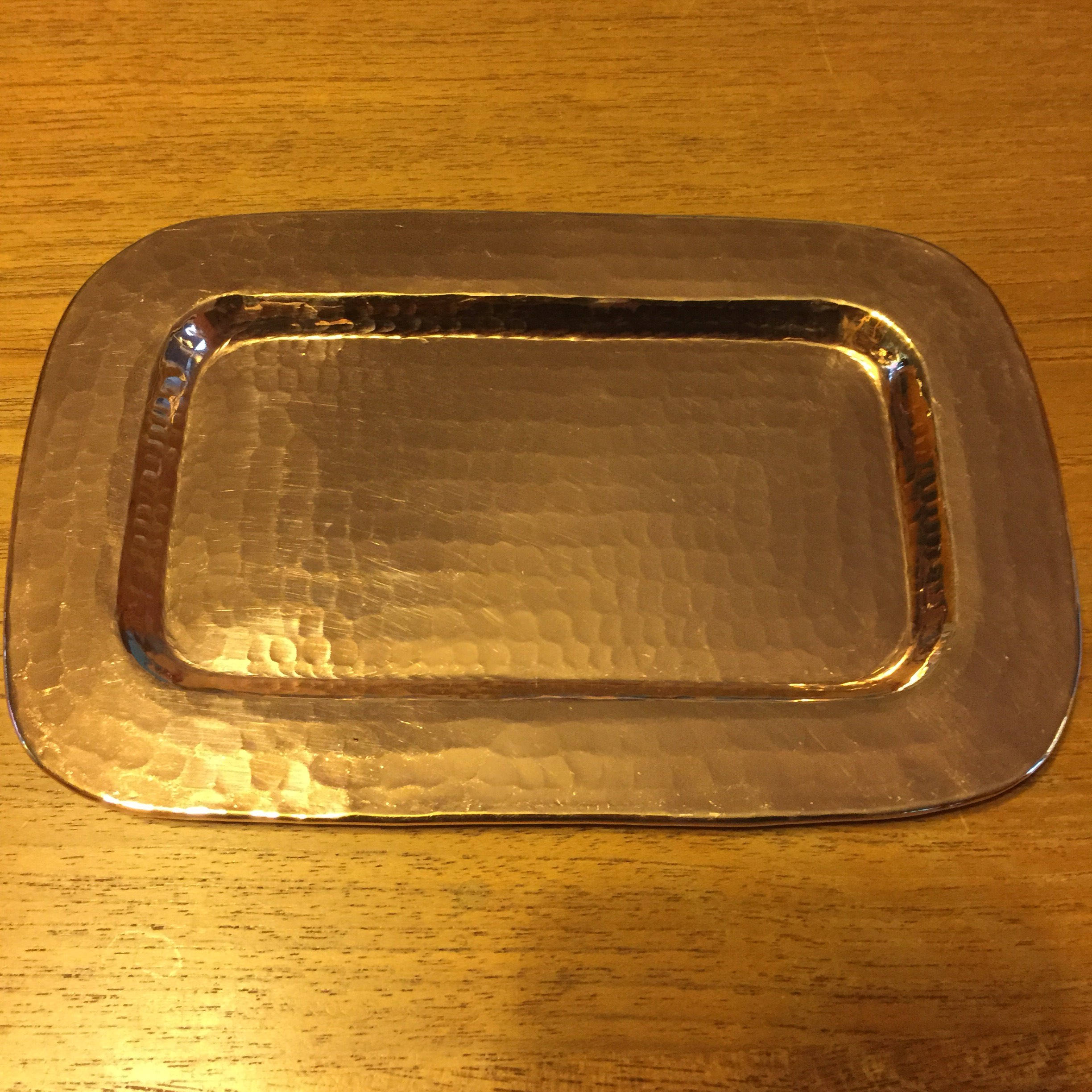 Hammered Copper Valet Tray - 7 1/2 x 5