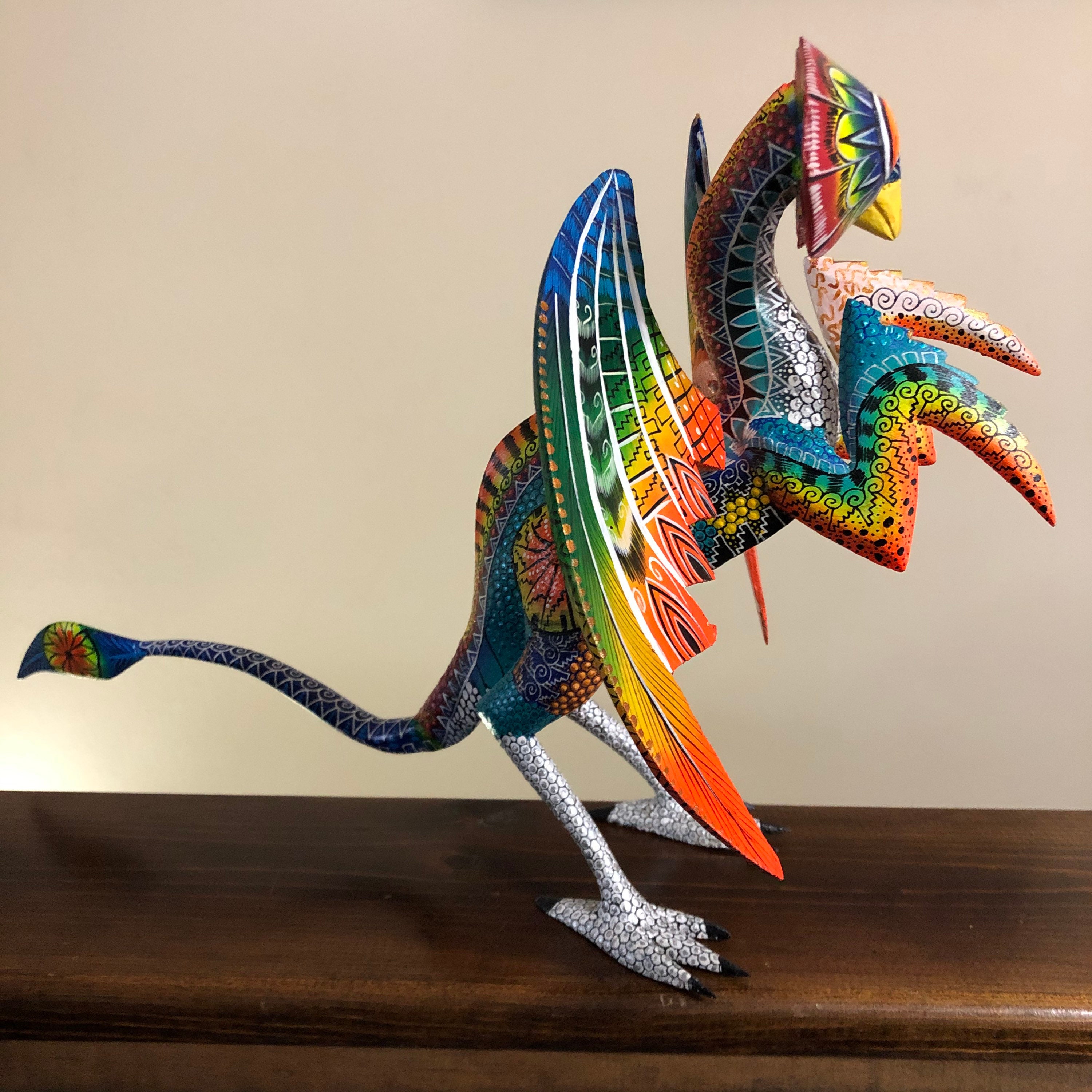 Large Alebrije Praying Mantis Spirit Animal Wood Carving by Roberto and ...