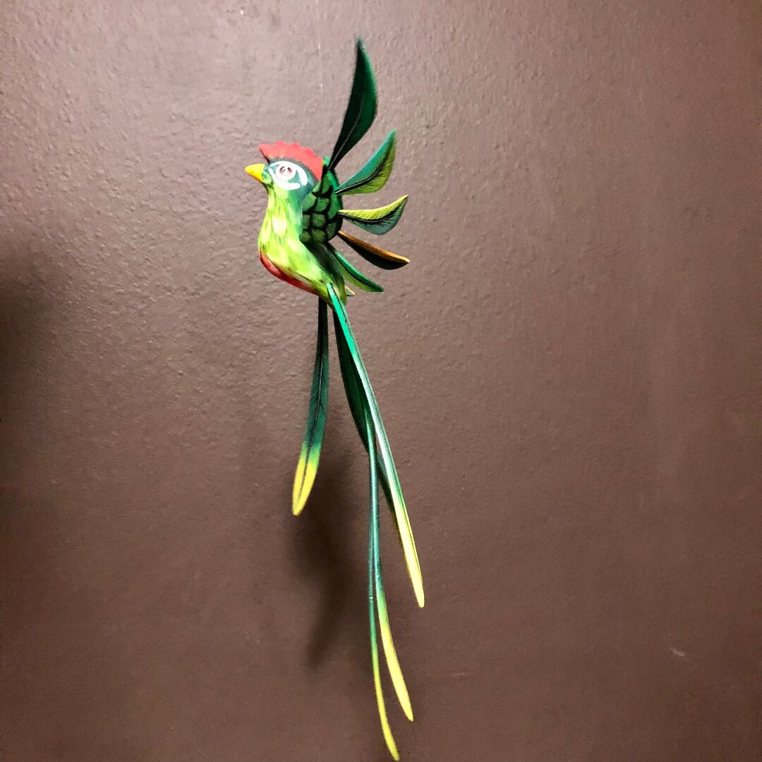 Alebrije Exotic Quetzal Bird Wood Carving by Roberto and Esperanza ...