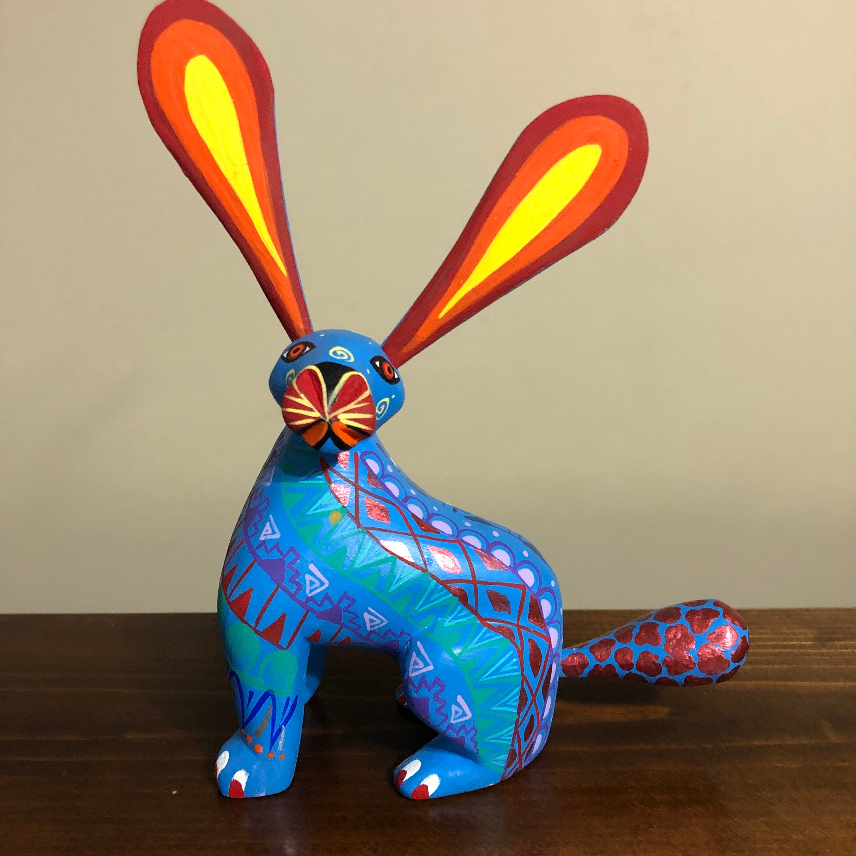 Alebrije Rabbit Handcrafted Wood Carving by Zeny Fuentes & Reyna Piña ...