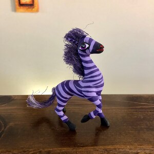 Alebrije Zebra Handcrafted Wood Carving by Fatima Fuentes From Oaxaca ...
