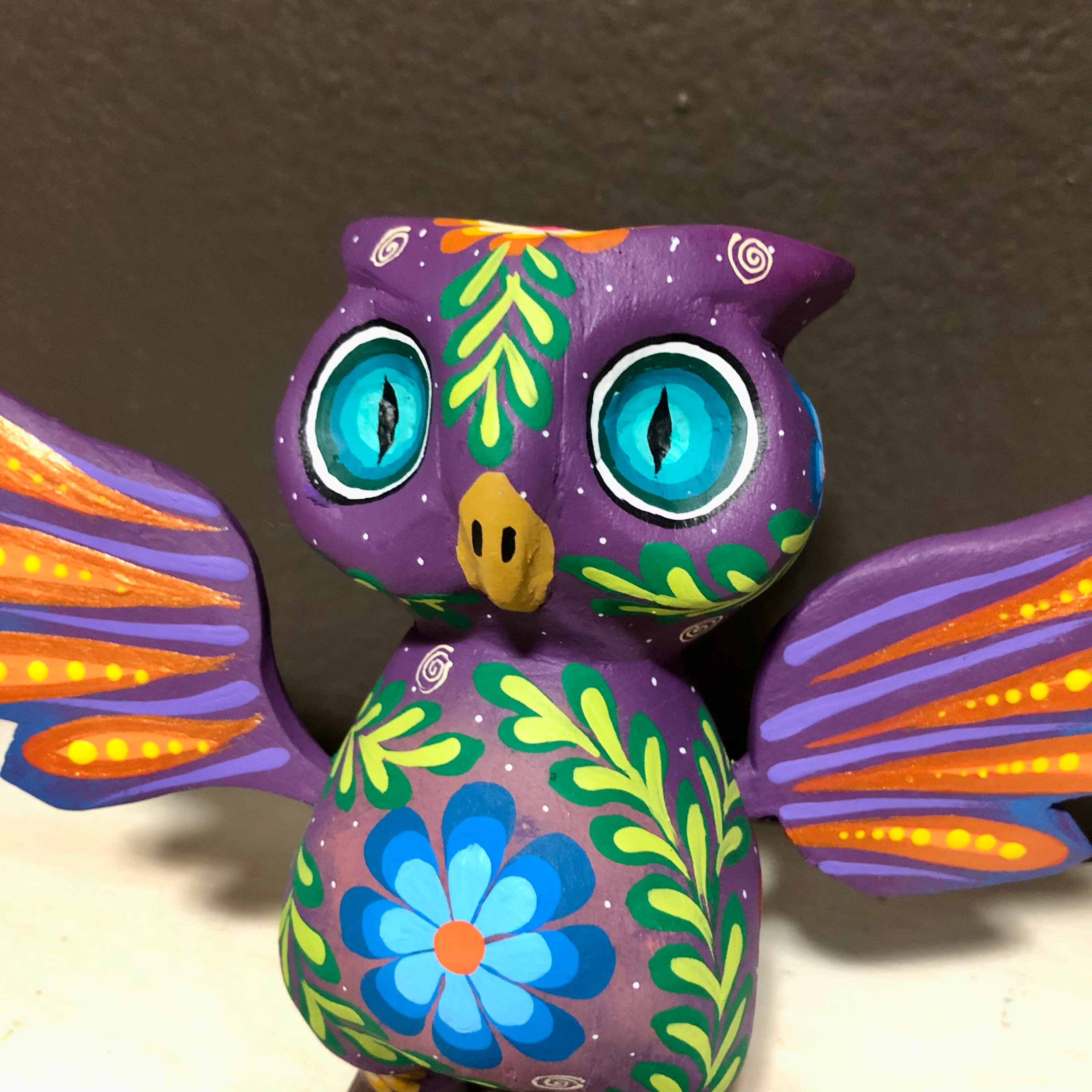 Alebrije Owl Handcrafted Wood Carving by Zeny Fuentes & Reyna Piña from ...
