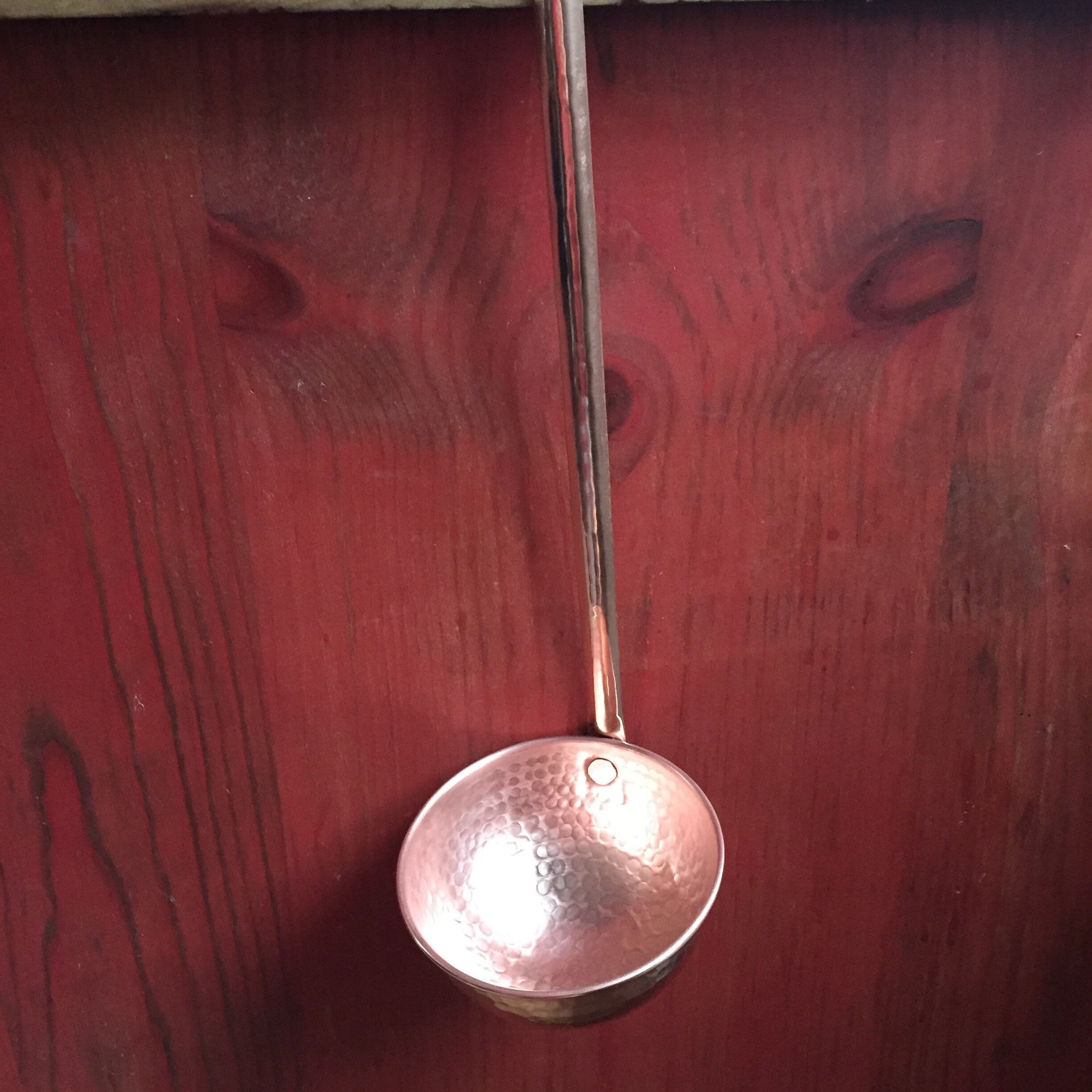 Pure Hammered Copper 8oz Ladle