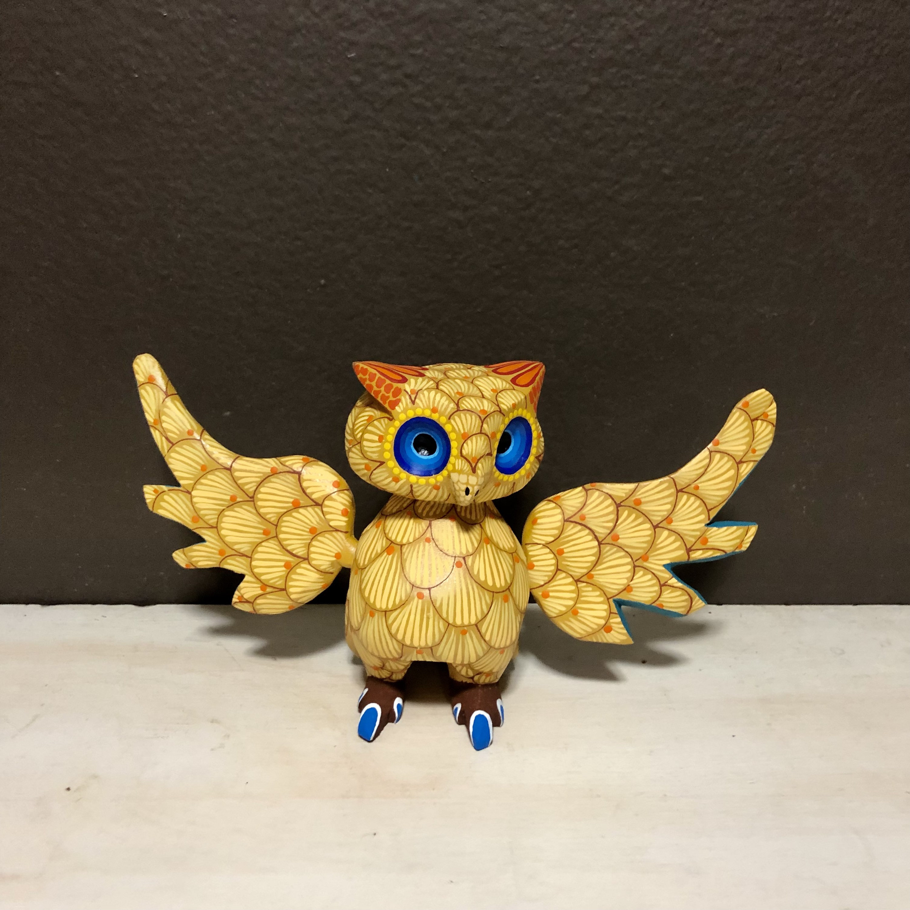 Alebrije Owl Handcrafted Wood Carving by Zeny Fuentes & Reyna Piña from ...