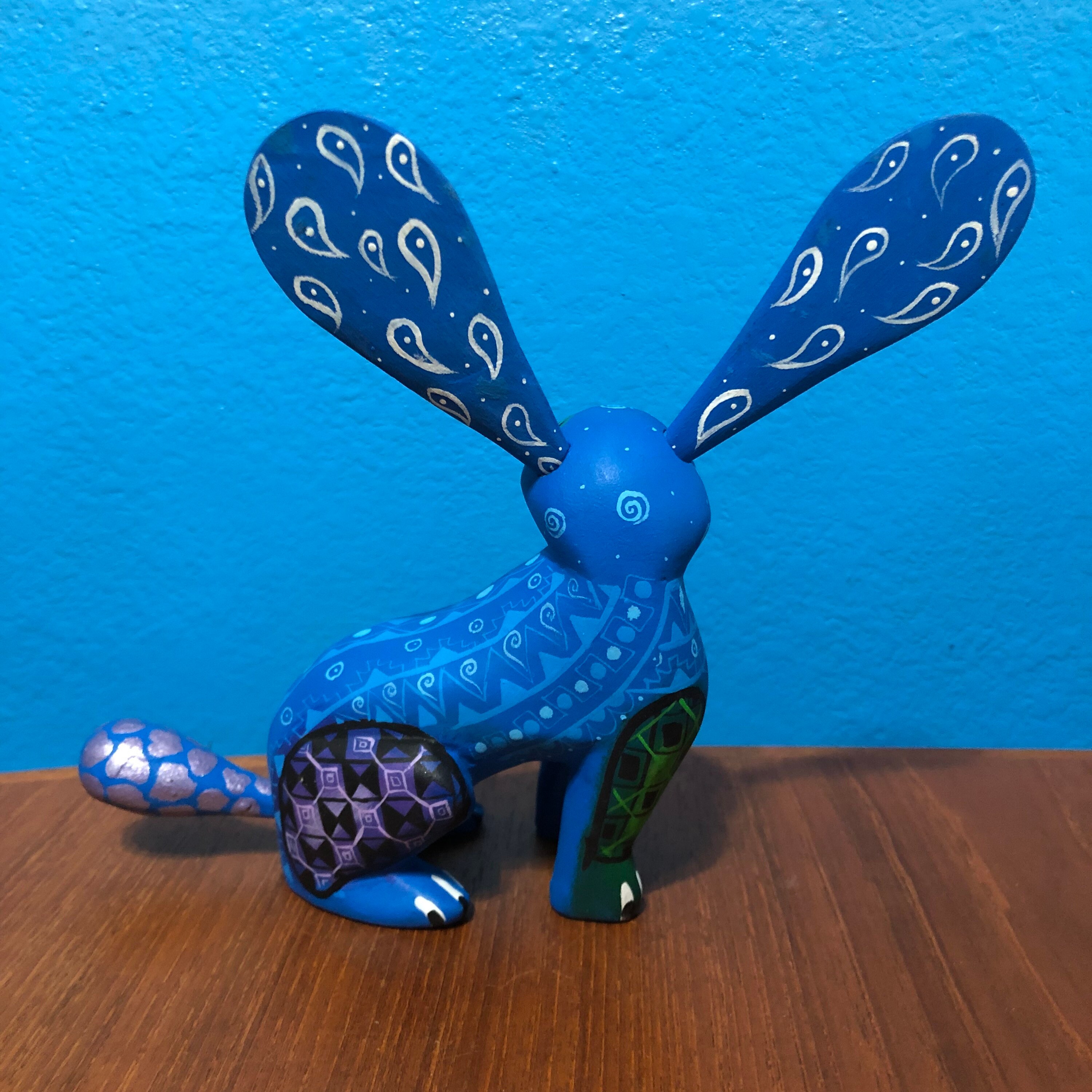 Alebrije Rabbit Handcrafted Wood Carving by Zeny Fuentes & Reyna Piña ...