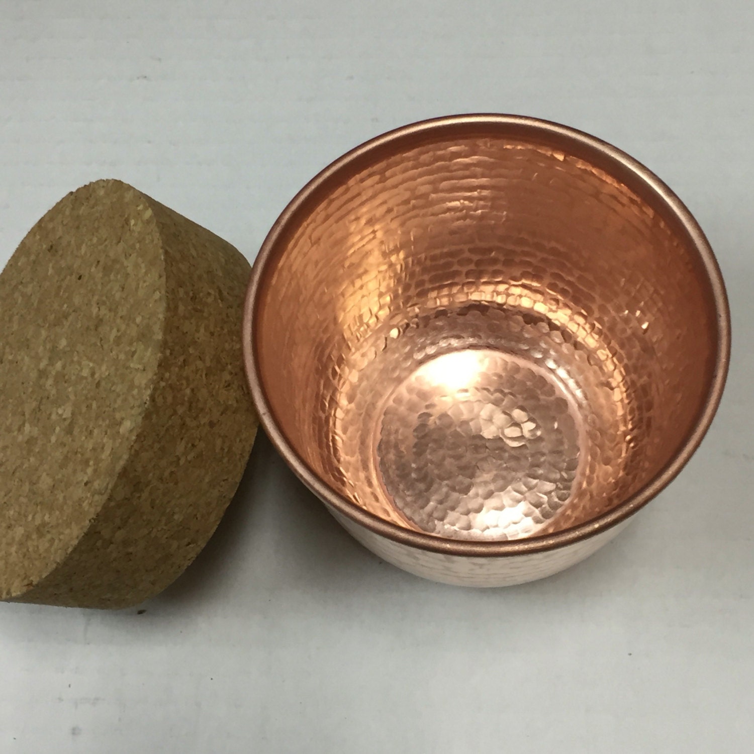 Hammered Copper Stash Jar