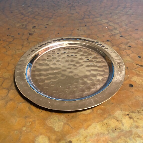 Handcrafted Hammered Copper Drink Coaster - Etsy