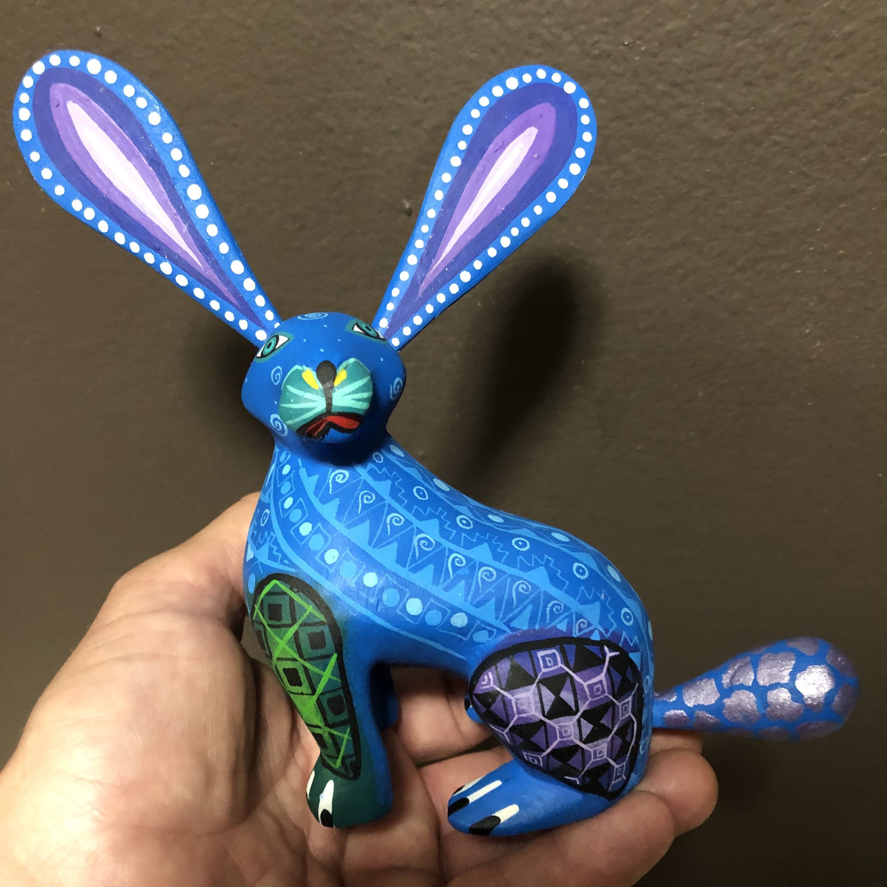 Alebrije Rabbit Handcrafted Wood Carving by Zeny Fuentes & Reyna Piña ...