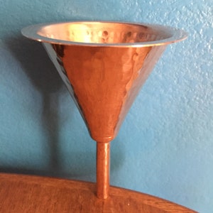 Handcrafted Pure Hammered Copper Funnel - Small Flask Size - Etsy