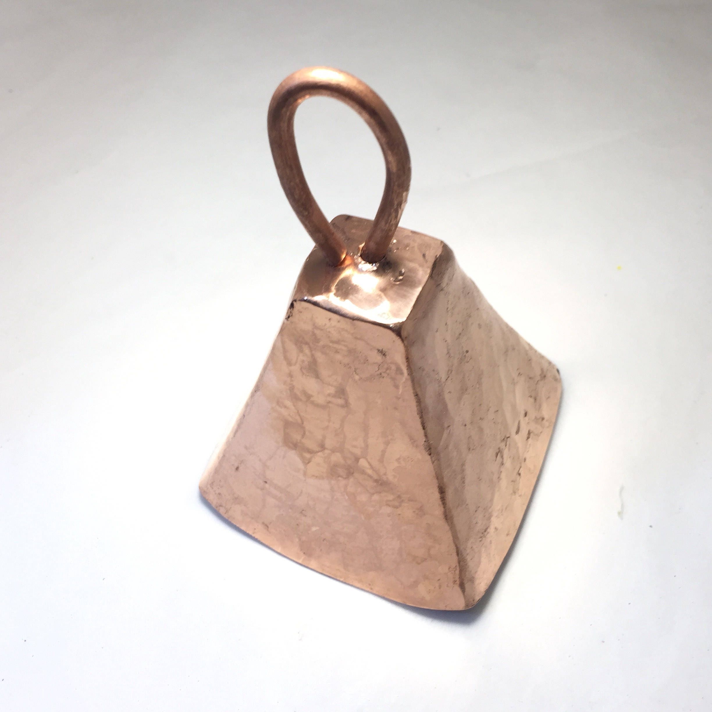 Pure Hammered Copper Cowbell (3 1/2)