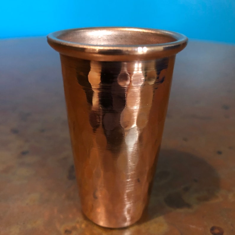 1.5oz Pure Hammered Copper Shot Glass | Etsy