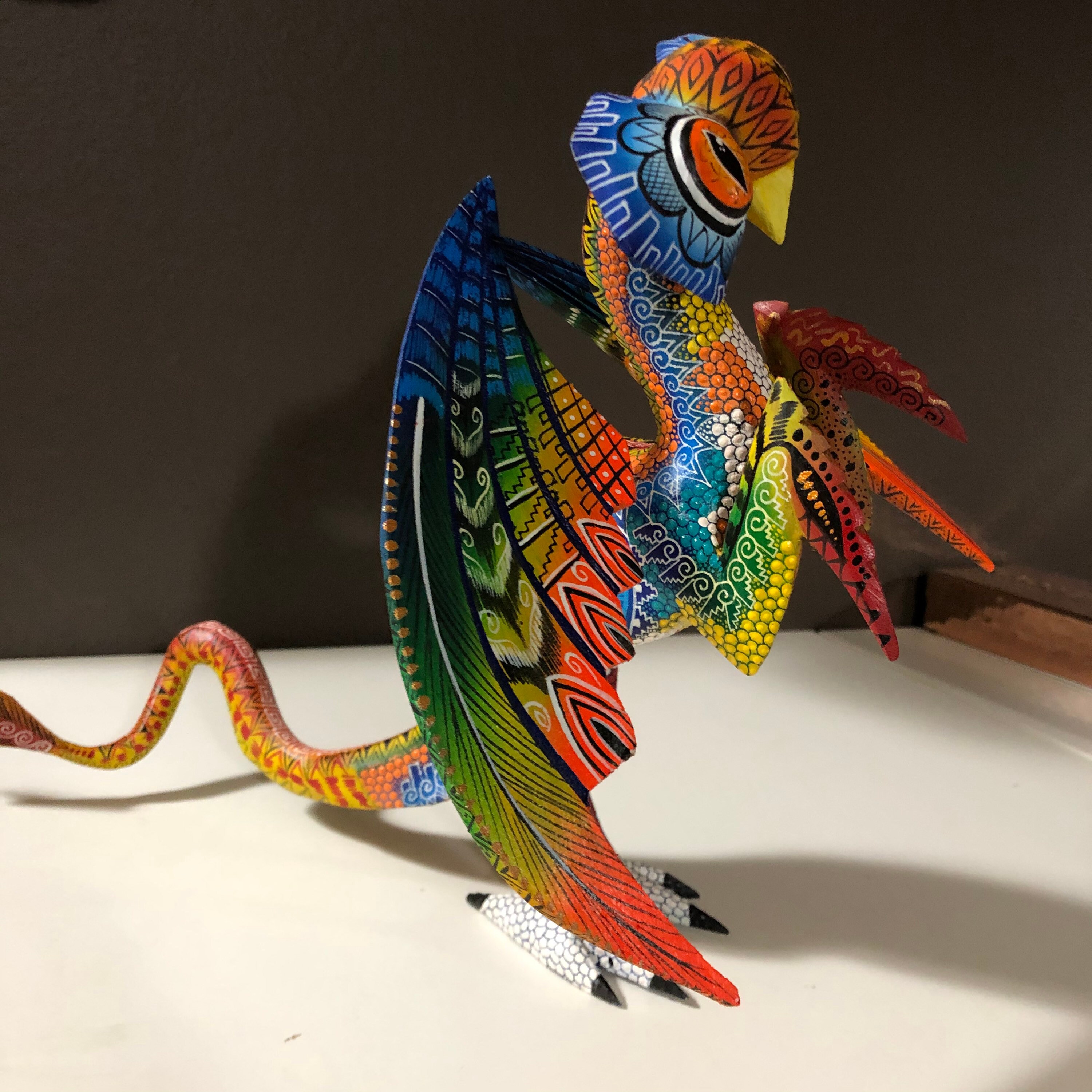 Large Alebrije Praying Mantis Spirit Animal Wood Carving by Roberto and ...
