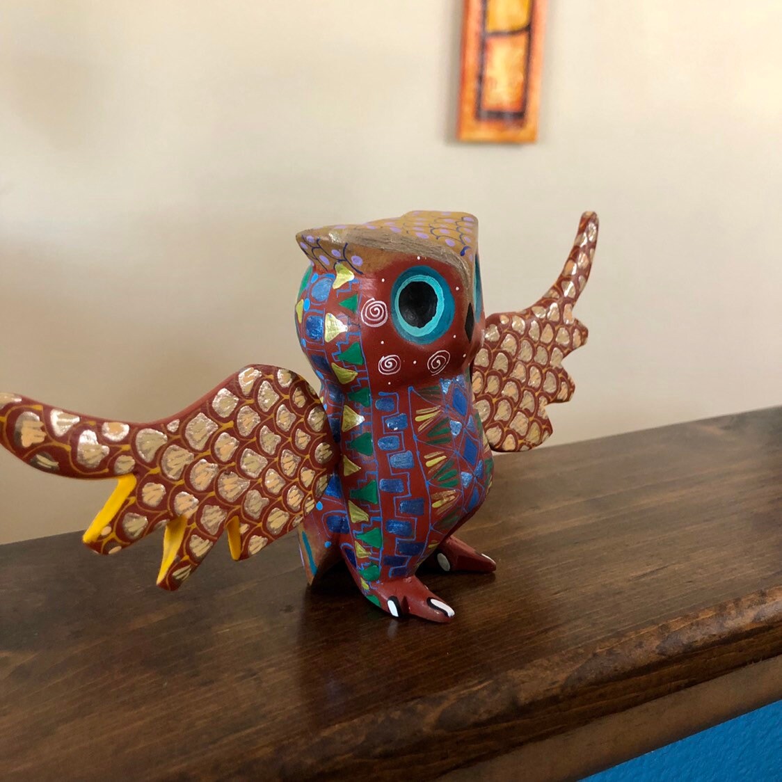 Alebrije Owl Handcrafted Wood Carving by Zeny Fuentes & Reyna Piña from ...