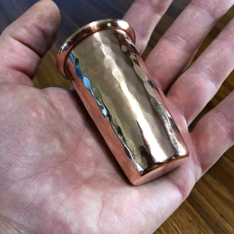 1.5oz Pure Hammered Copper Shot Glass | Etsy