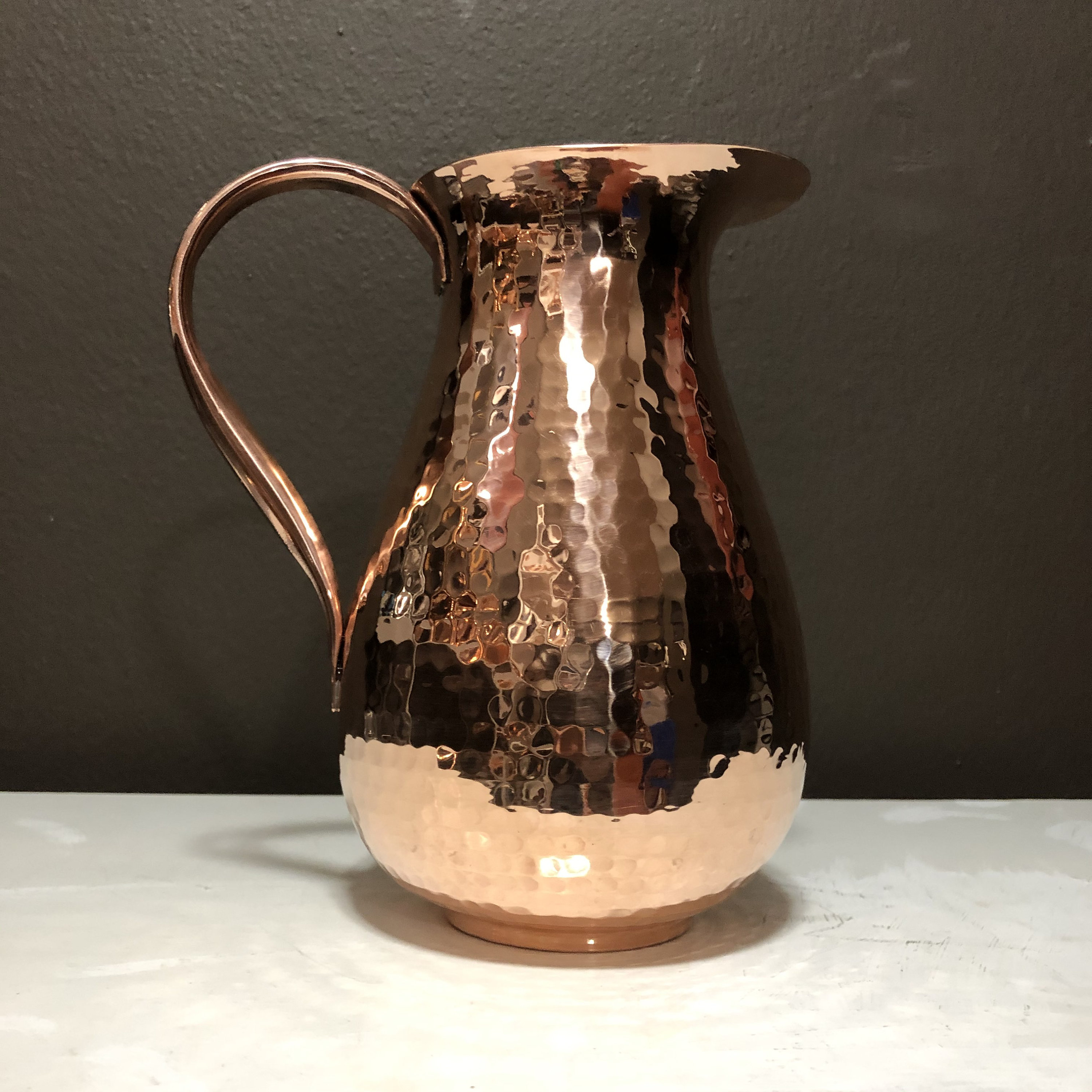 Pure Hammered Copper Pitcher - 2 Liters, 100% pure copper Pure Hammered Copper Pitcher - 2 Liters, 100% pure copper
