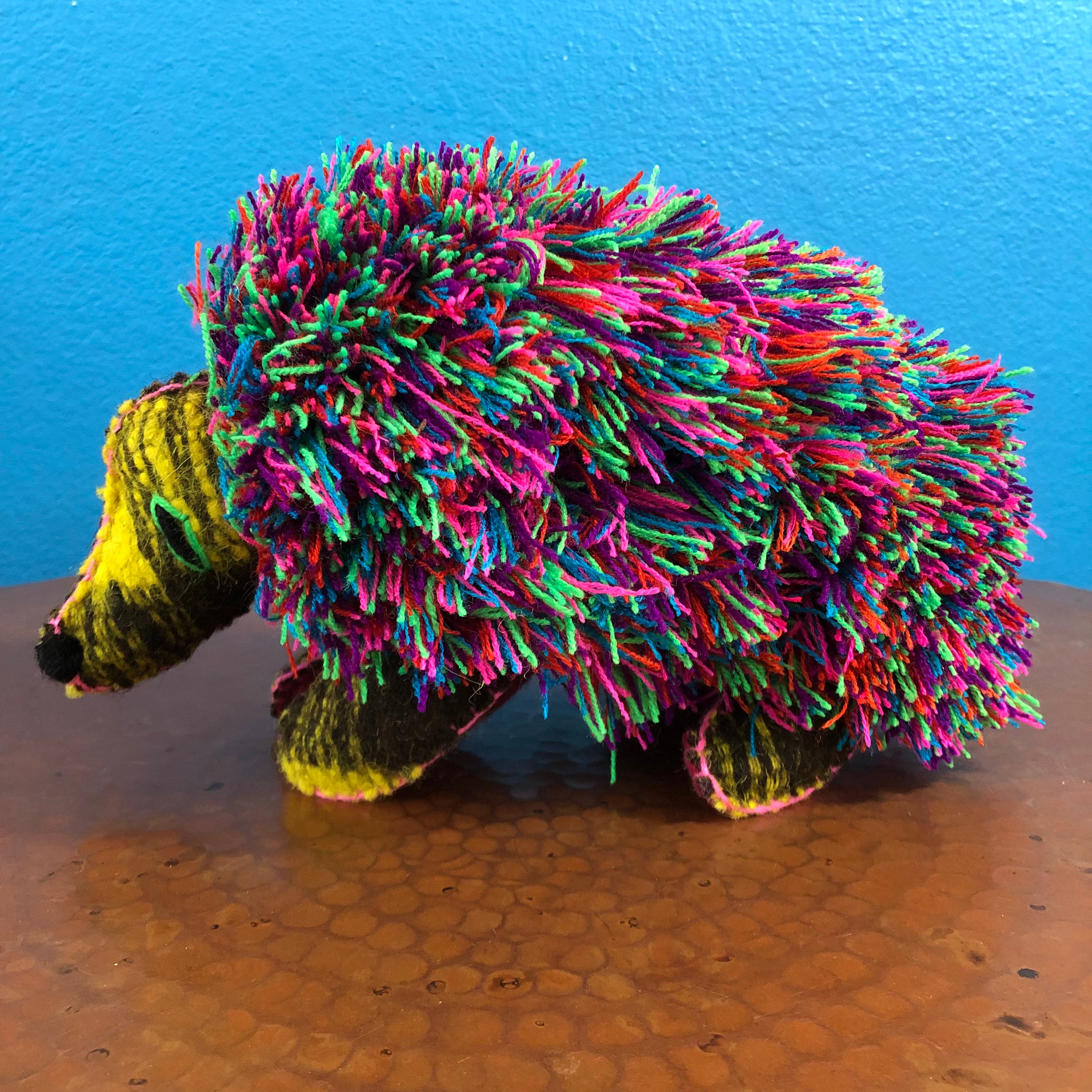 Hand Sewn Stuffed Animal Porcupine Plush Toy