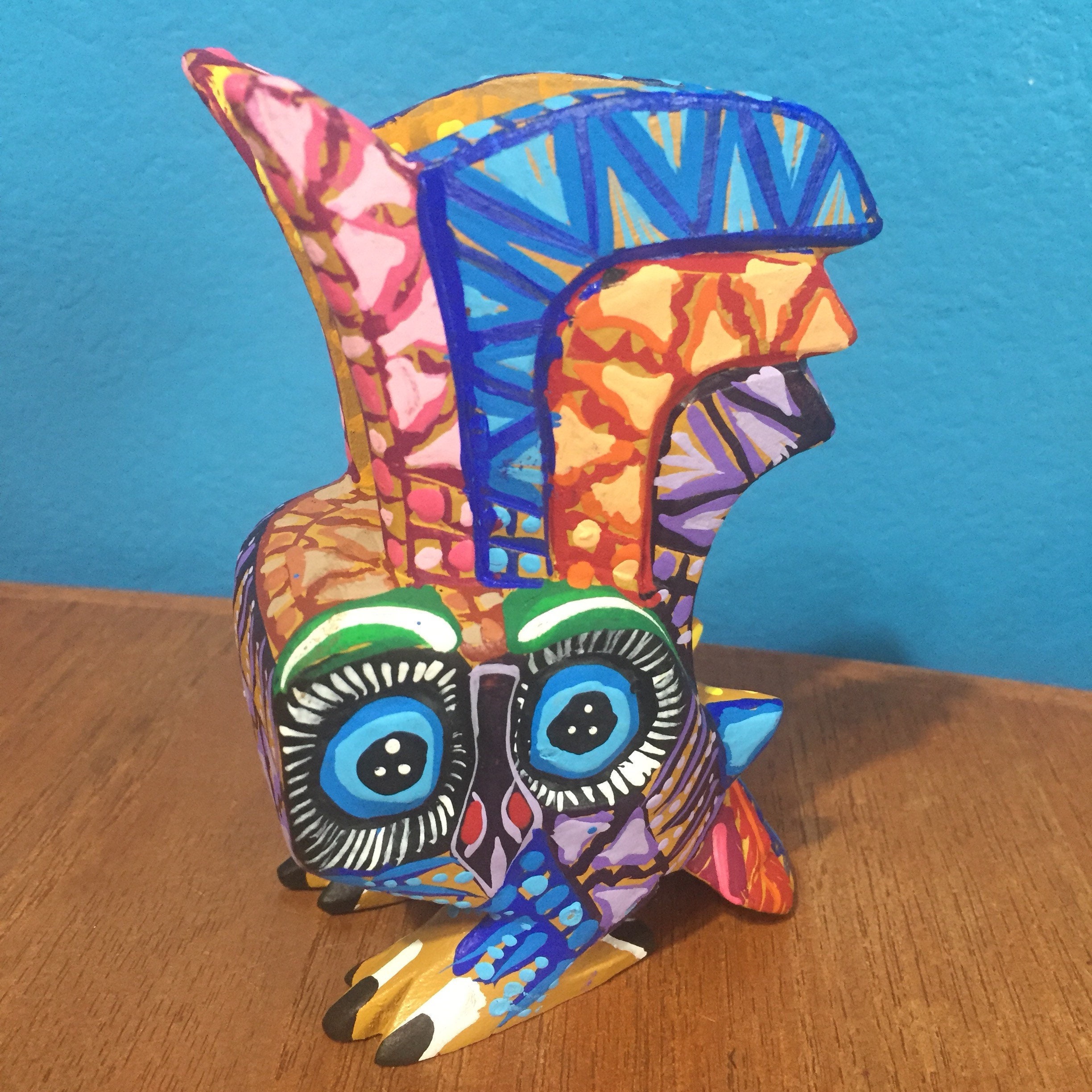 Alebrije Owl Handcrafted Wood Carving by Zeny Fuentes & Reyna Piña from ...