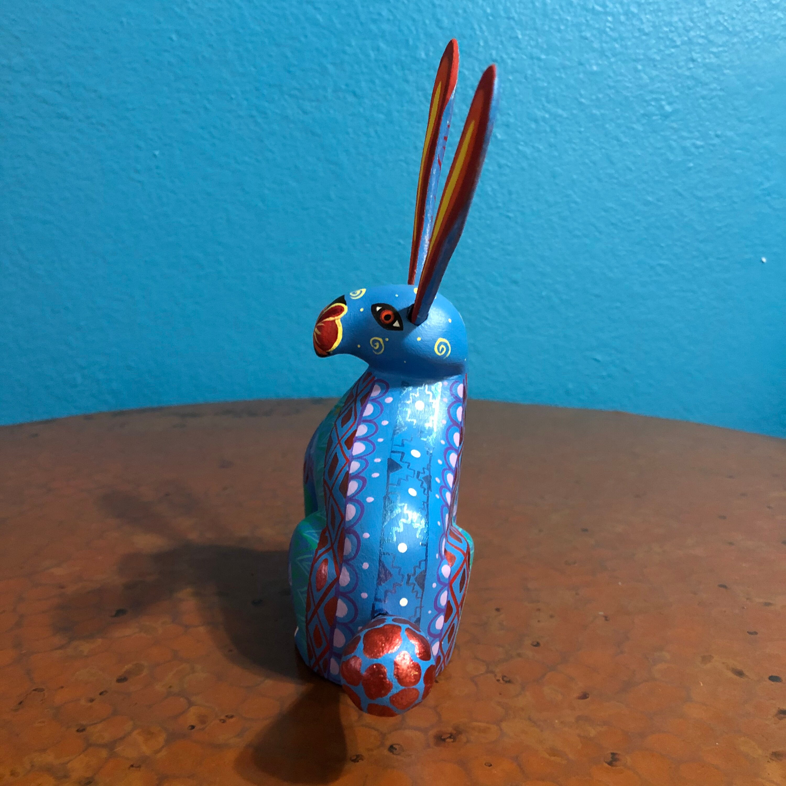 Alebrije Rabbit Handcrafted Wood Carving by Zeny Fuentes & Reyna Piña ...