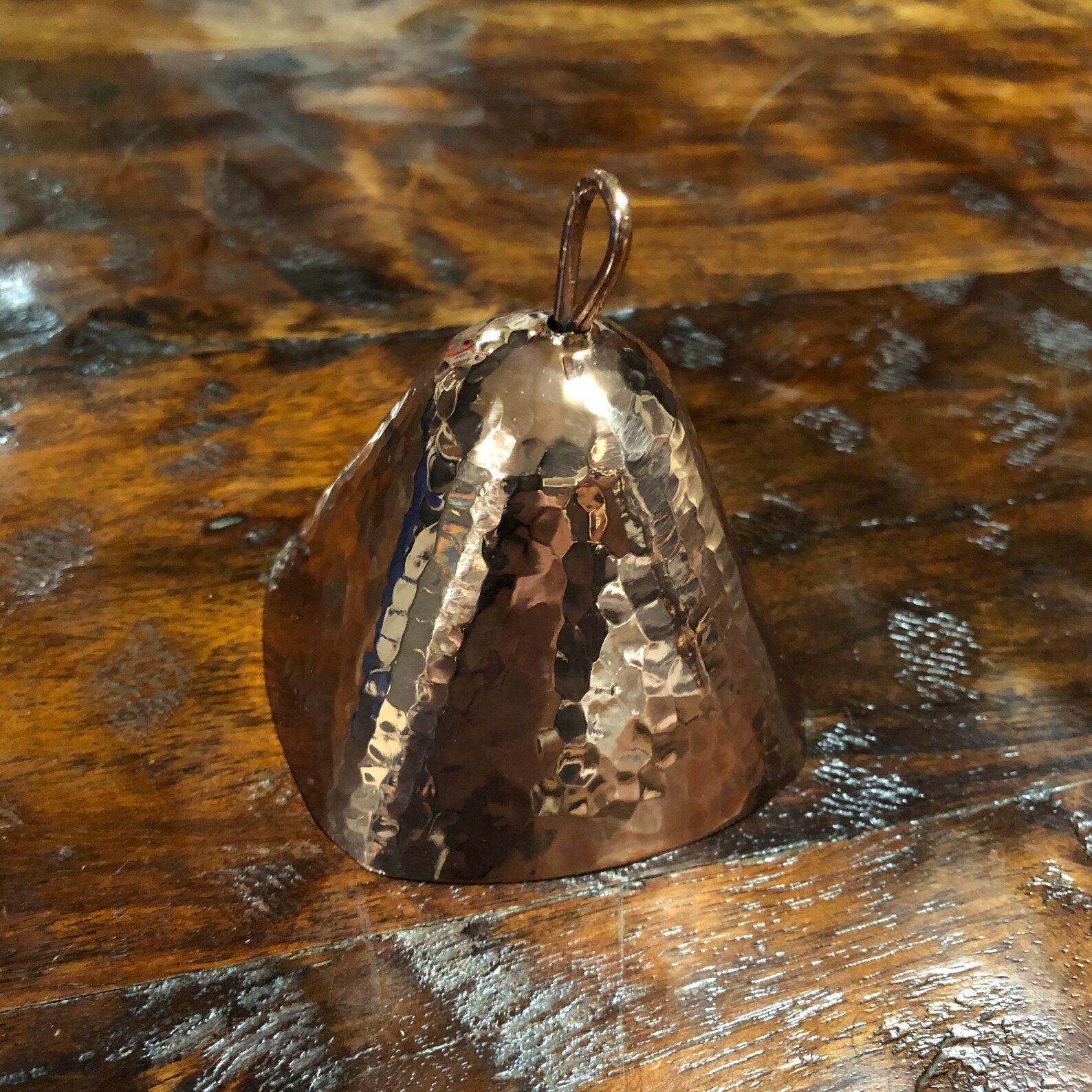 Pure Hammered Copper Cowbell (2.5”) - Etsy