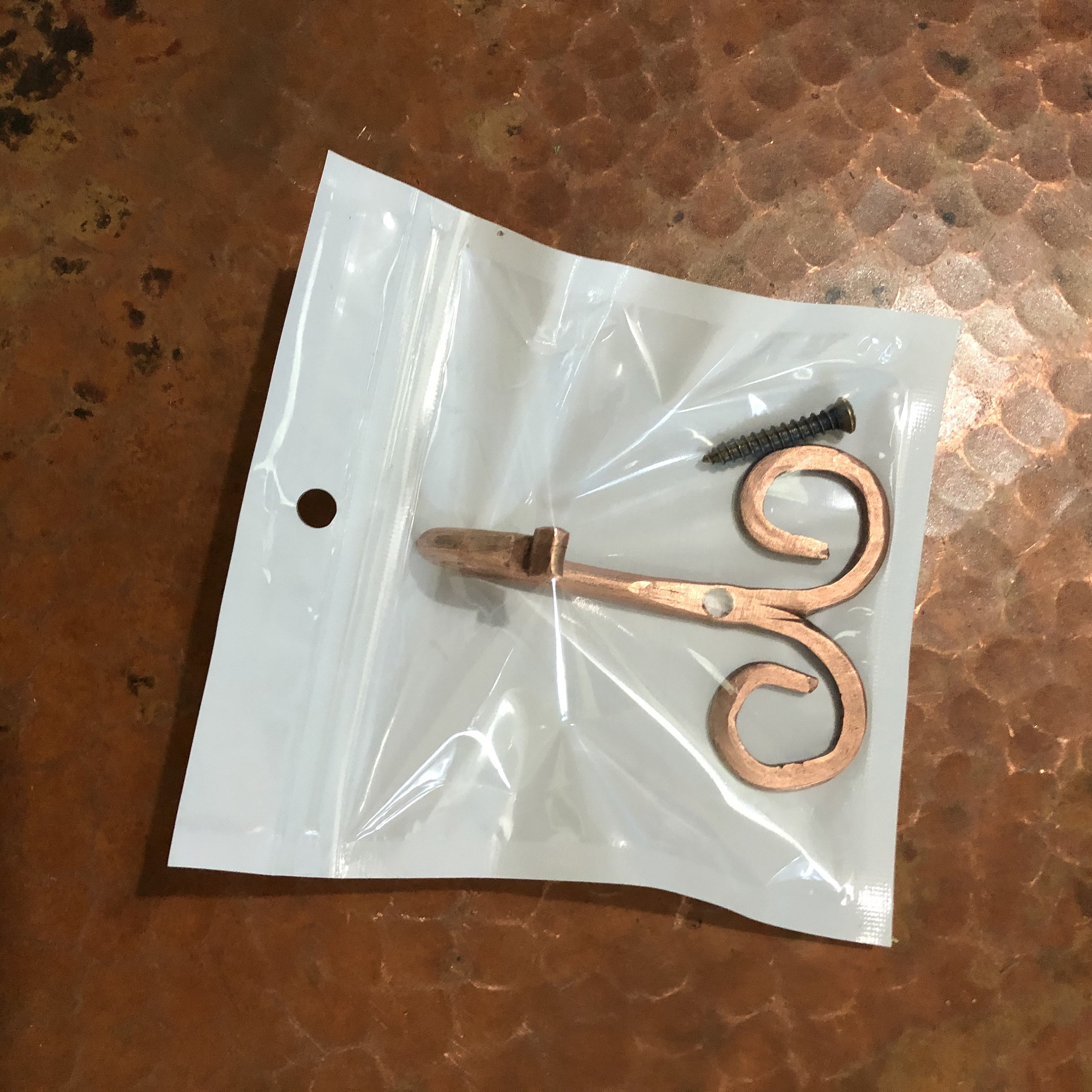 Handcrafted Pure Copper Wall Hook / Decorative Coat Hooks