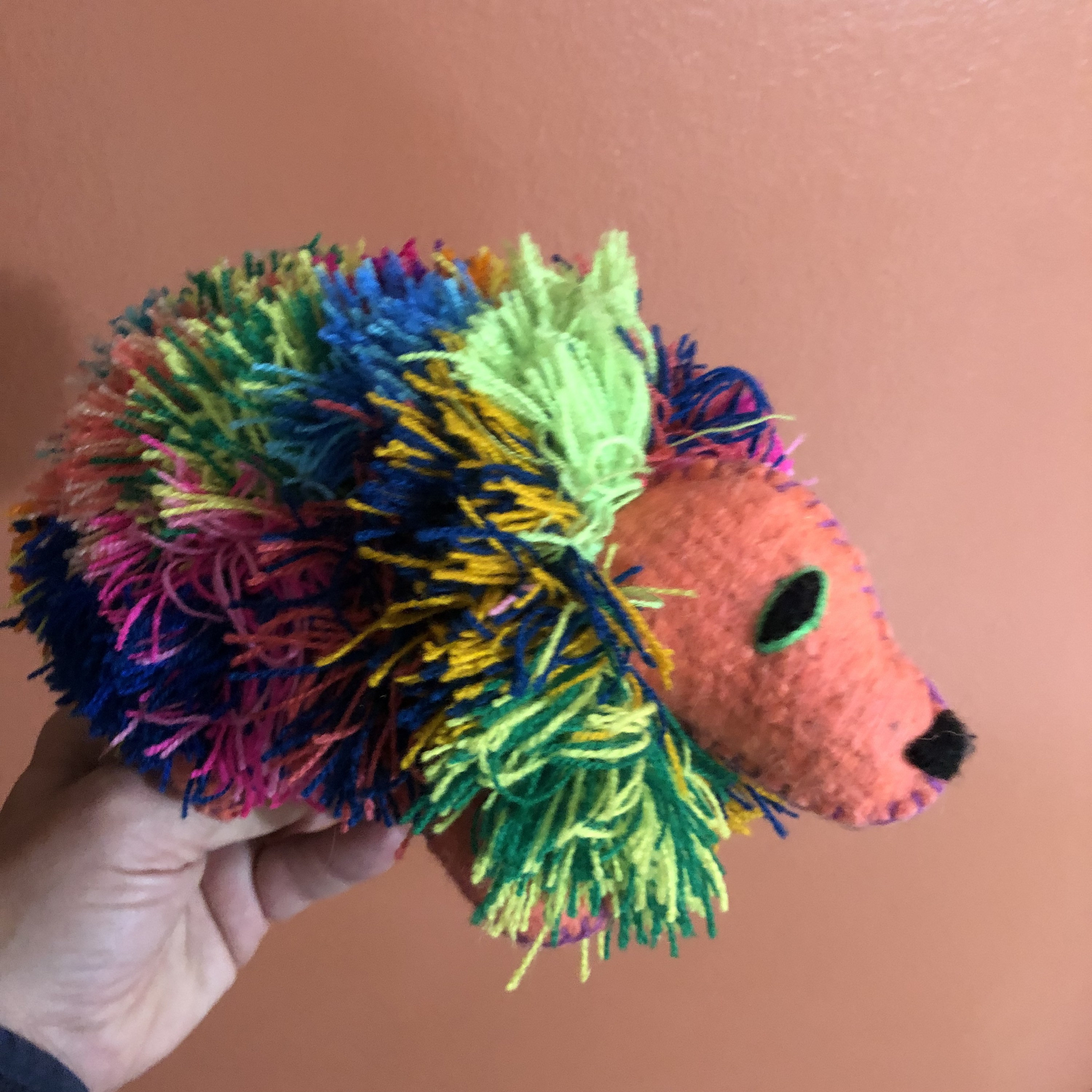 Hand Sewn Stuffed Animal Porcupine Plush Toy