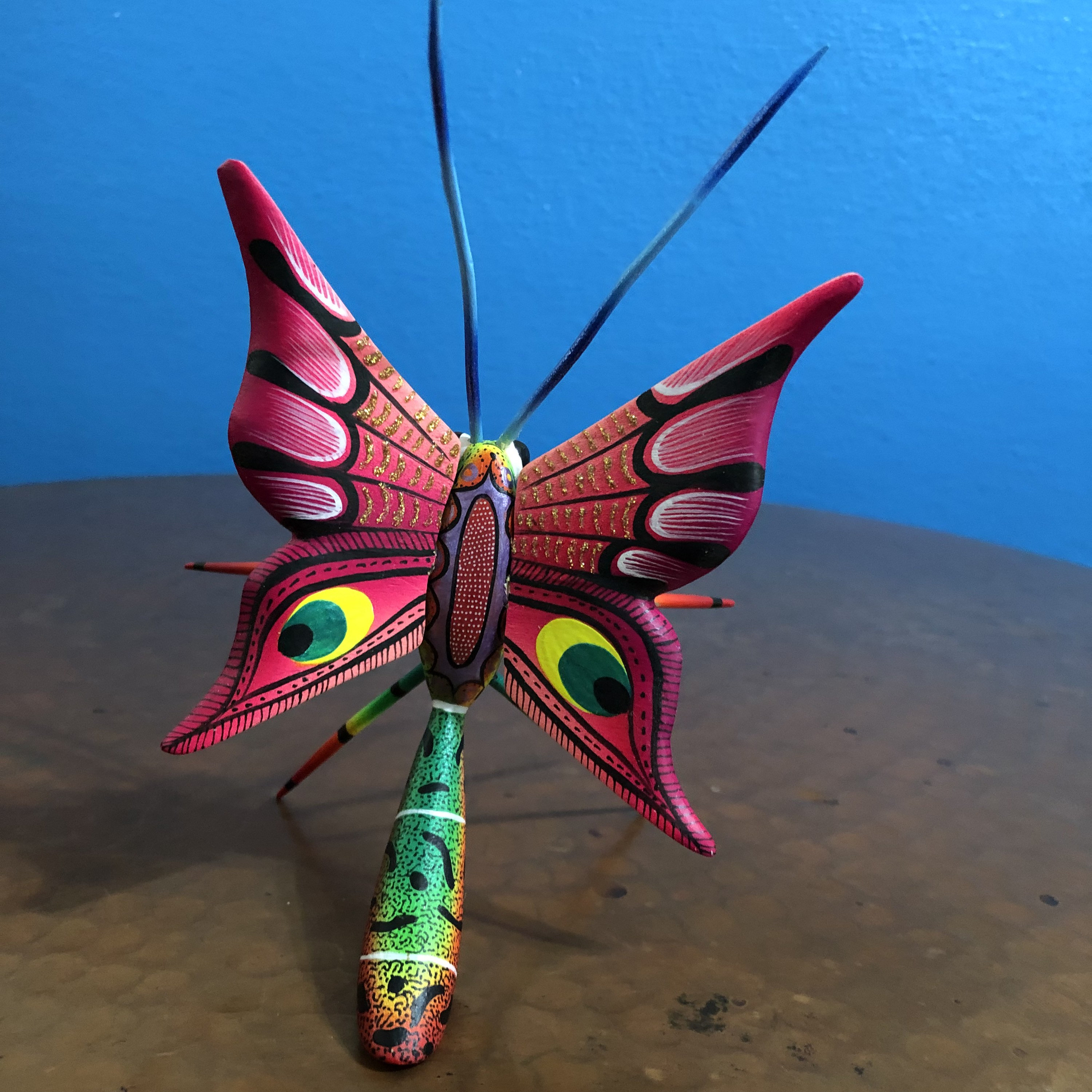 Alebrije Butterfly Handcrafted Wood Carving by Zeny Fuentes & Reyna ...