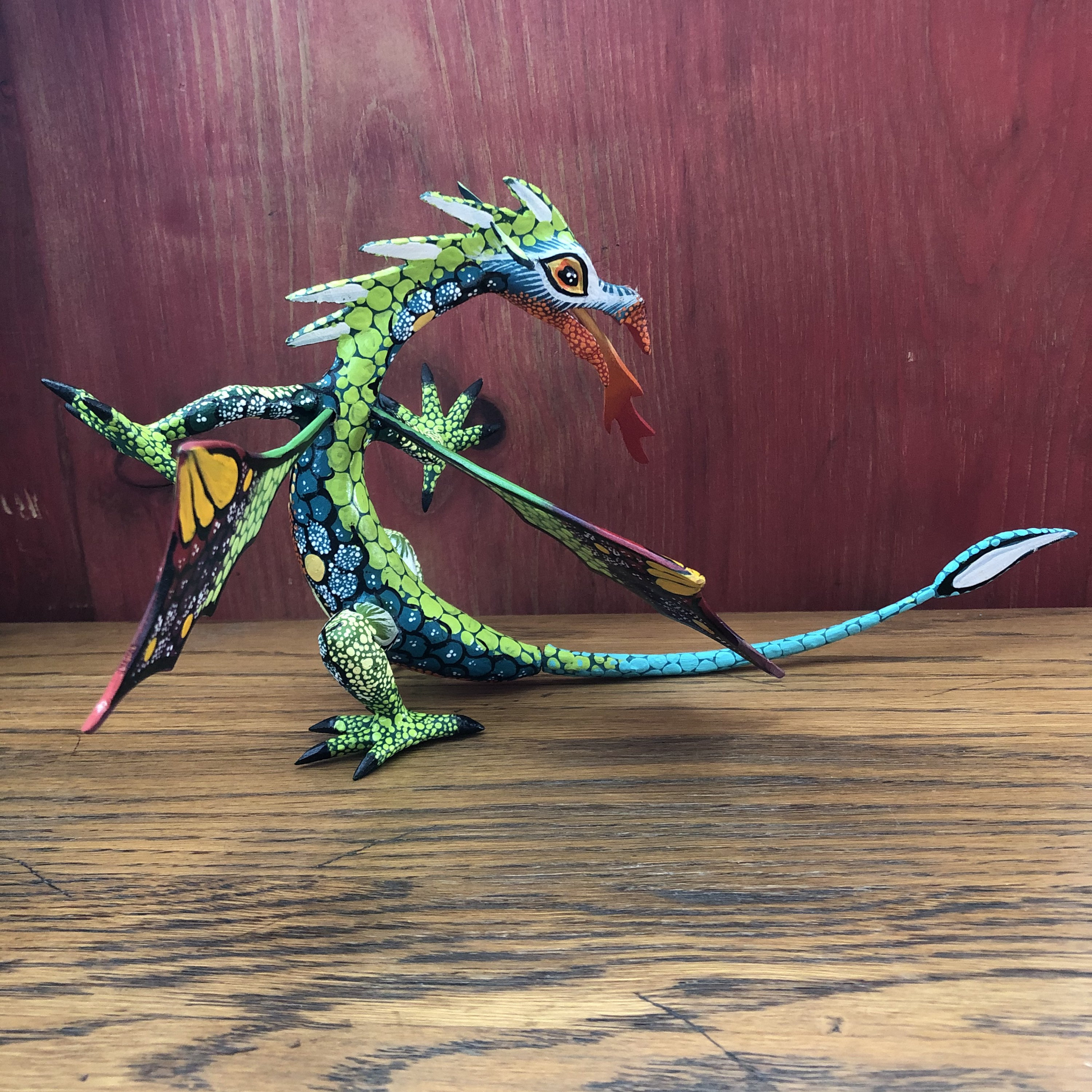 Hand Carved Wood Alebrije Dragon by Esperanza Martinez Figurines ...