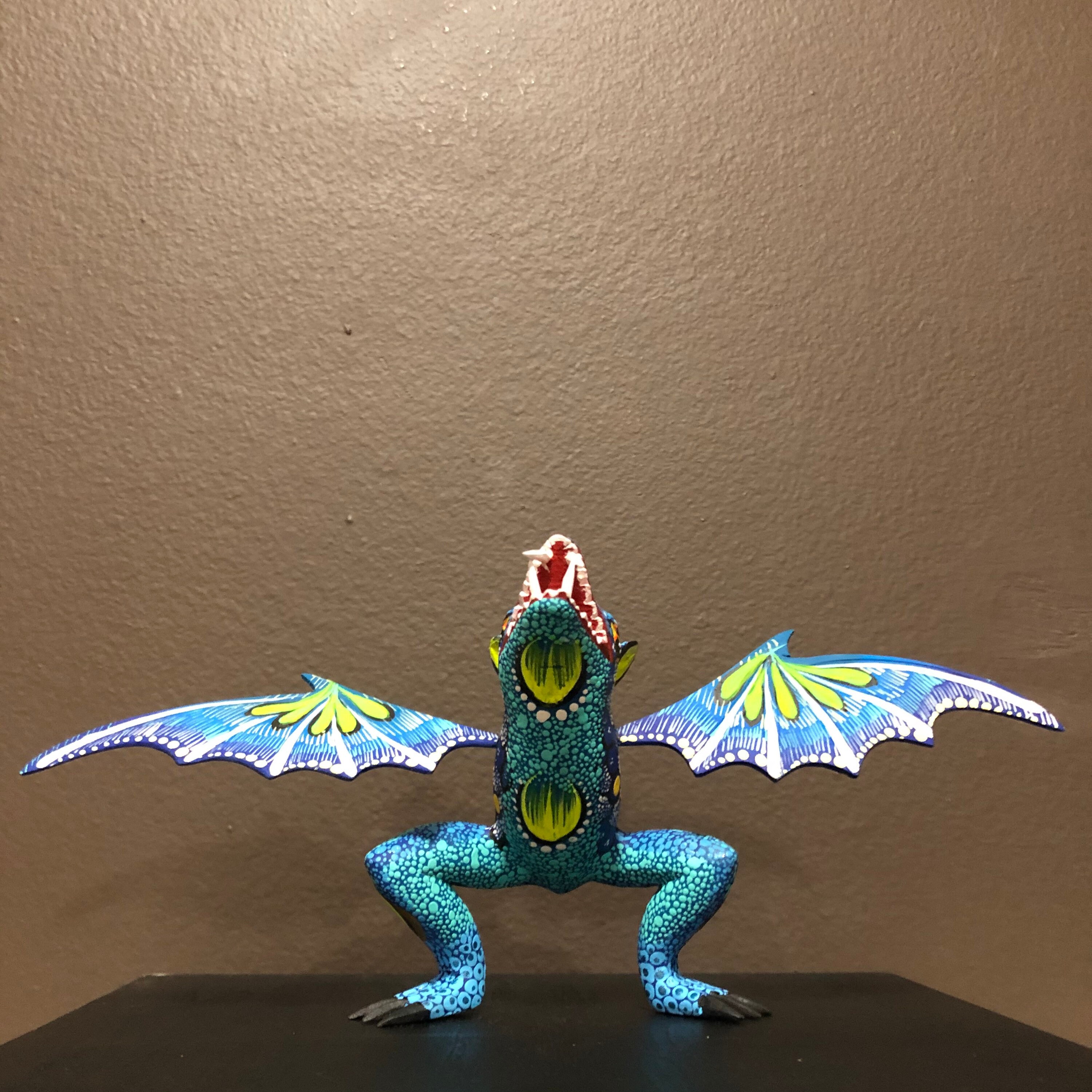 Alebrije Bat Wood Carving by Roberto and Esperanza Martinez from Oaxaca ...