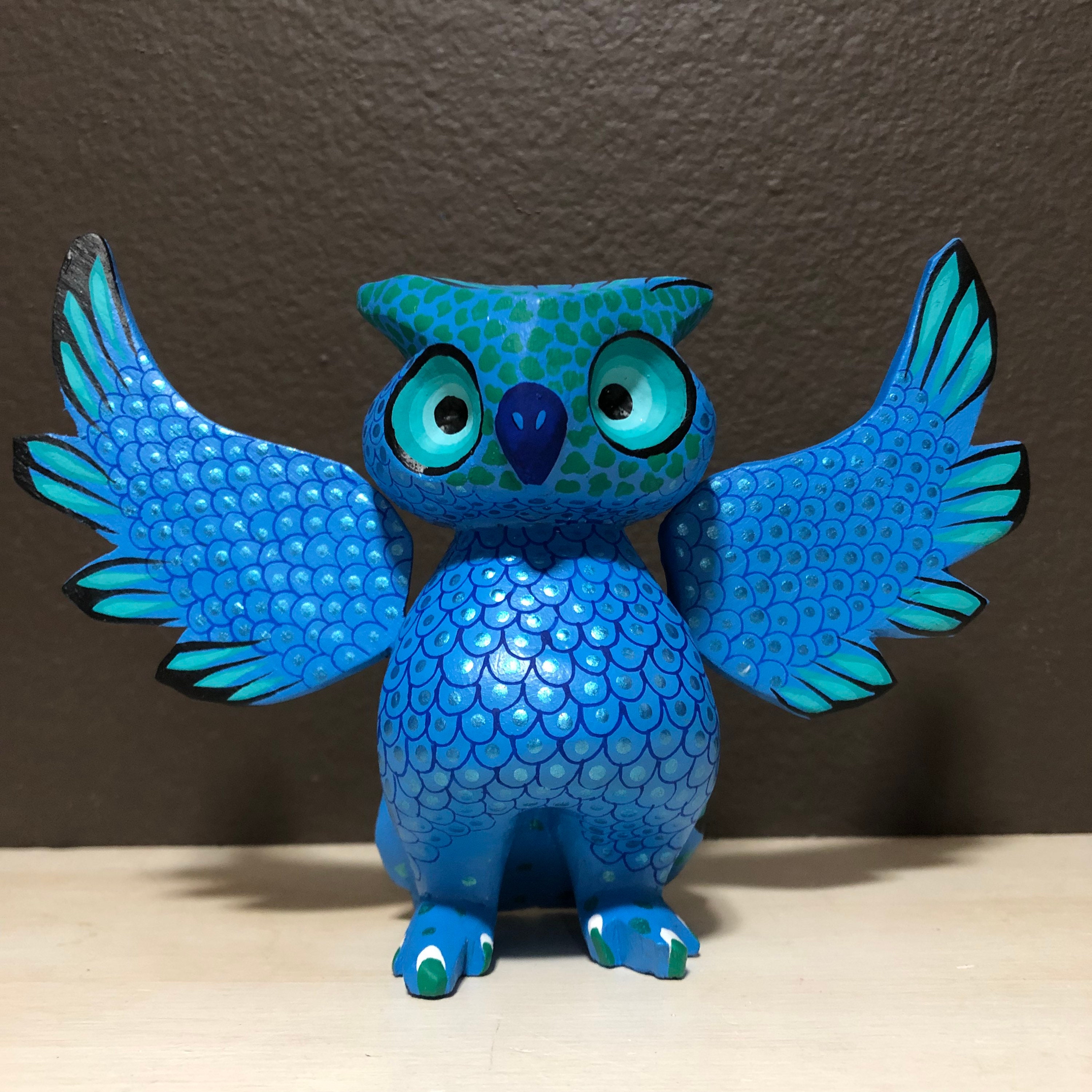 Alebrije Owl Handcrafted Wood Carving by Zeny Fuentes & Reyna Piña from ...